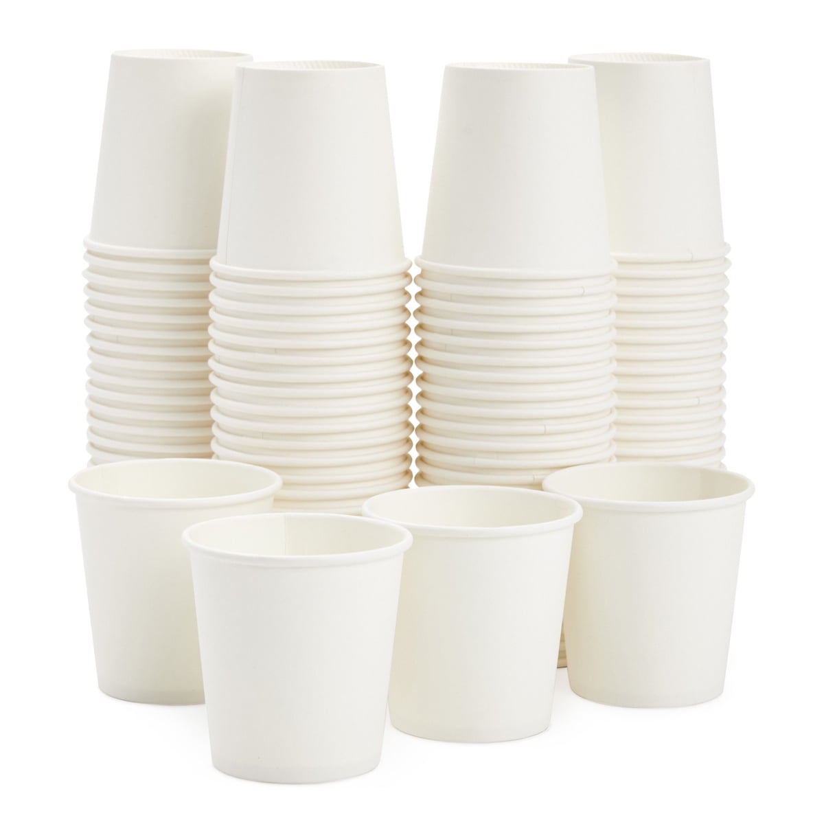 100 Pack Disposable Mini Paper Cups for Espresso, Mouthwash, Tea ...