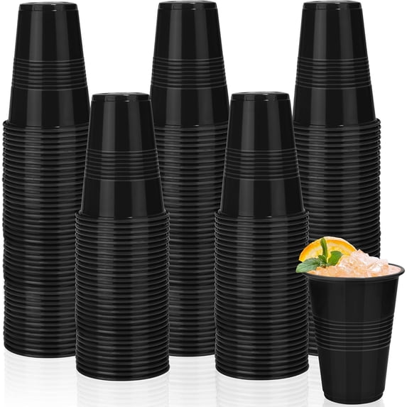 100 Pack Disposable Plastic Cups 16 Oz Solid Color Drinking Cups Party ...
