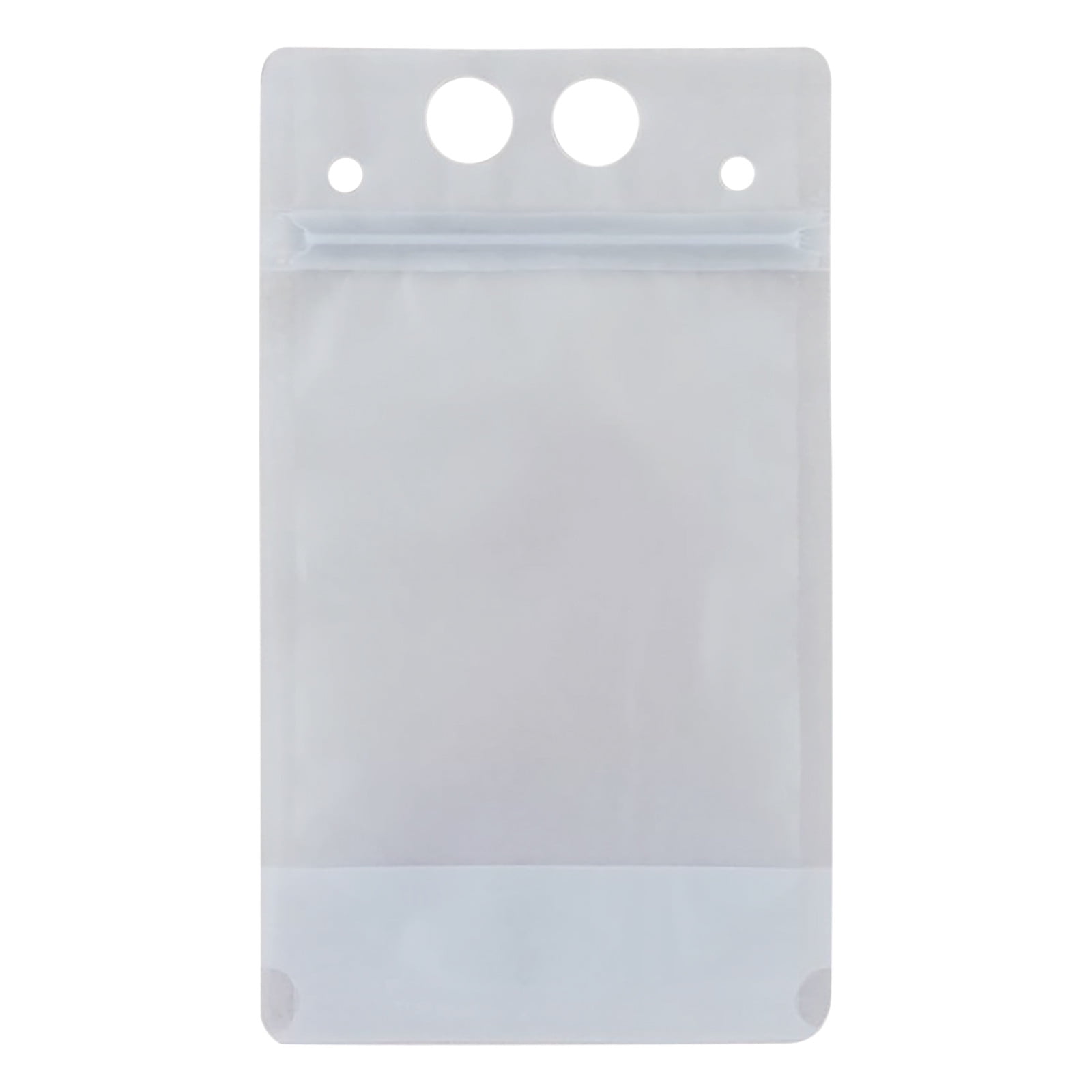100 Pack Disposable Self Standing Drink Pouches with Funnel Leakproof ...