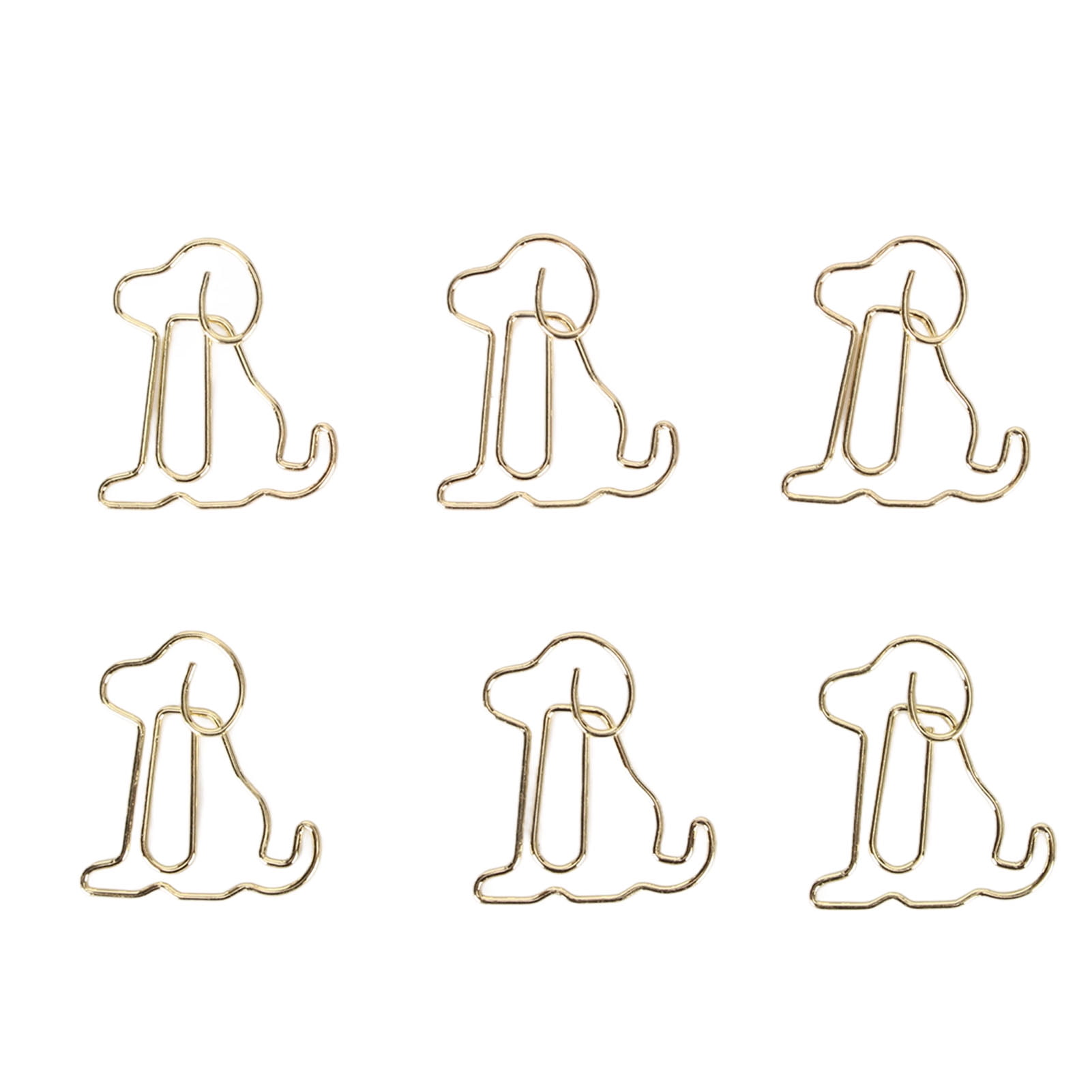 100 Pack Dog-Shaped Paper Clips, Rust-Resistant and Reusable, Enhanced ...