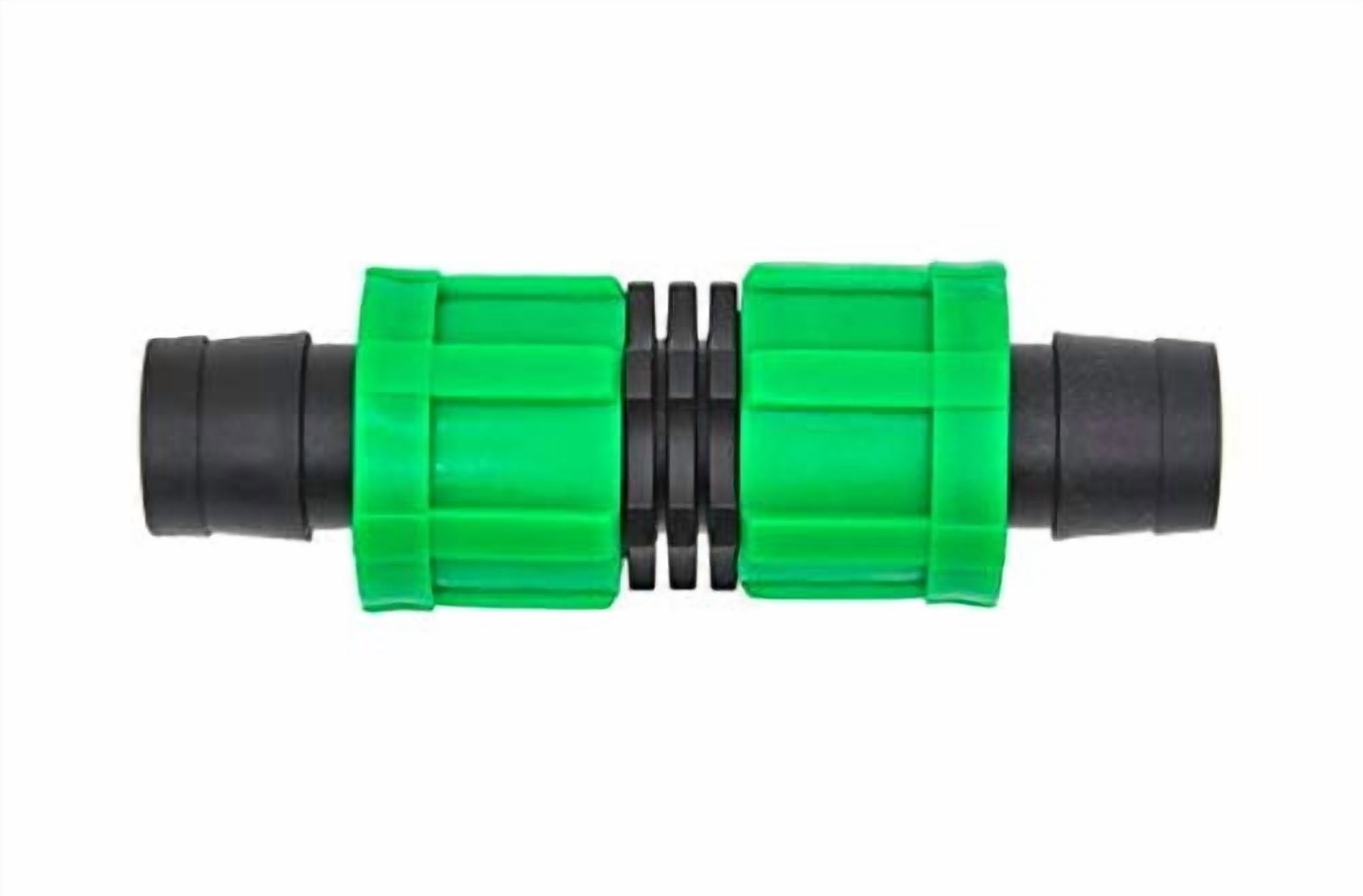 (100-Pack) Drip Irrigation Couplings for Tubing 1/2" Universal Perma ...