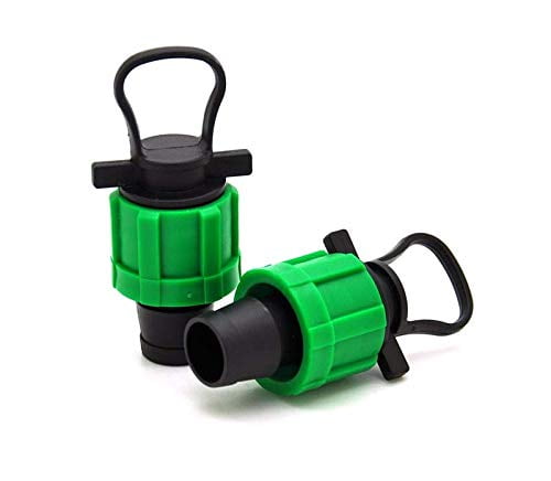 (100-Pack) Drip Irrigation Tubing 1/2" End Cap Plug - Universal Perma ...