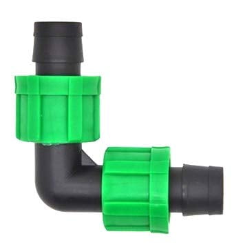 (100-Pack) Drip Irrigation Tubing Elbow - 1/2" Universal Perma ...