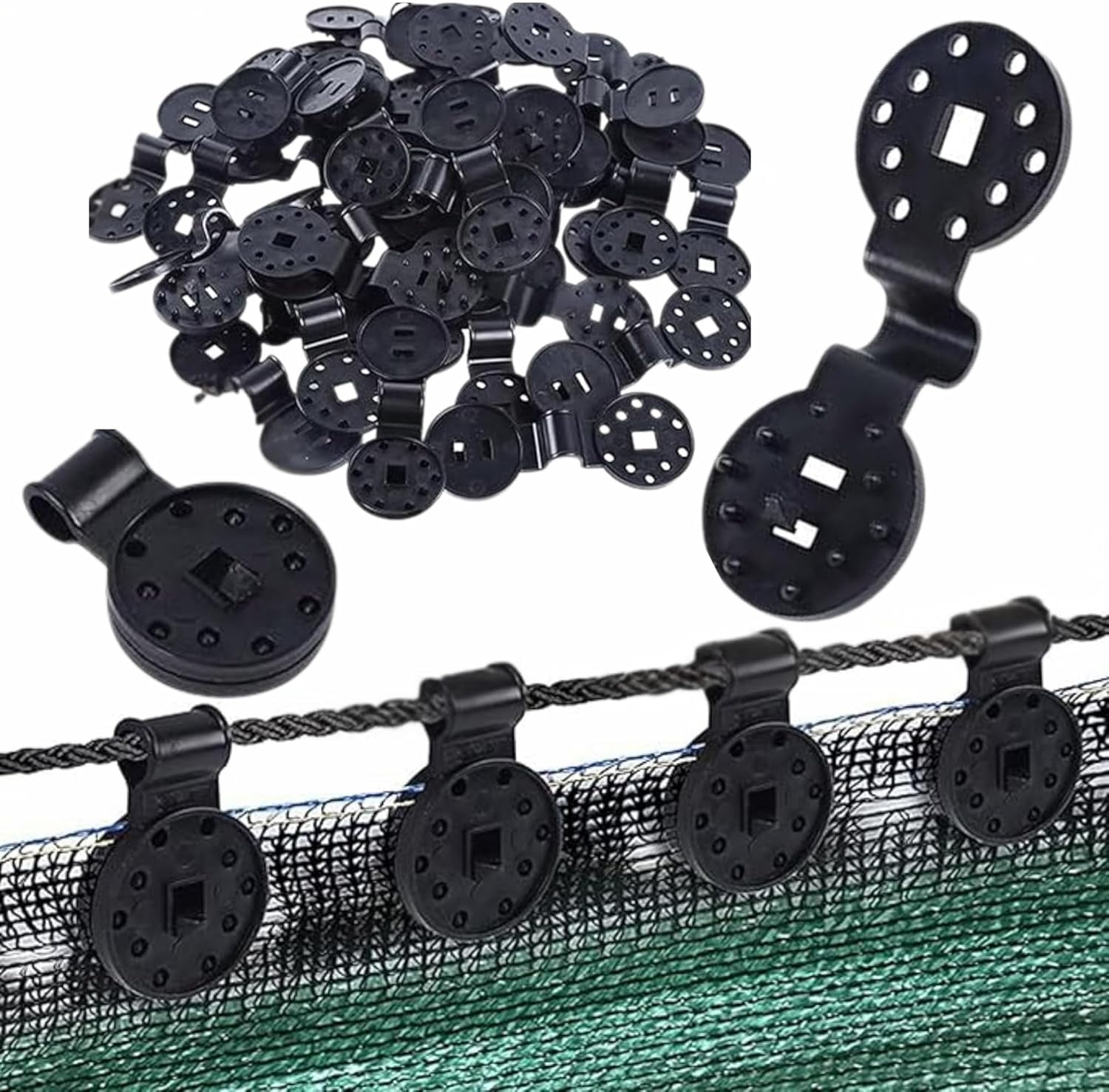100‑Pack Extra Large, Thickened Heavy‑Duty Shade Cloth Clips – Reusable ...