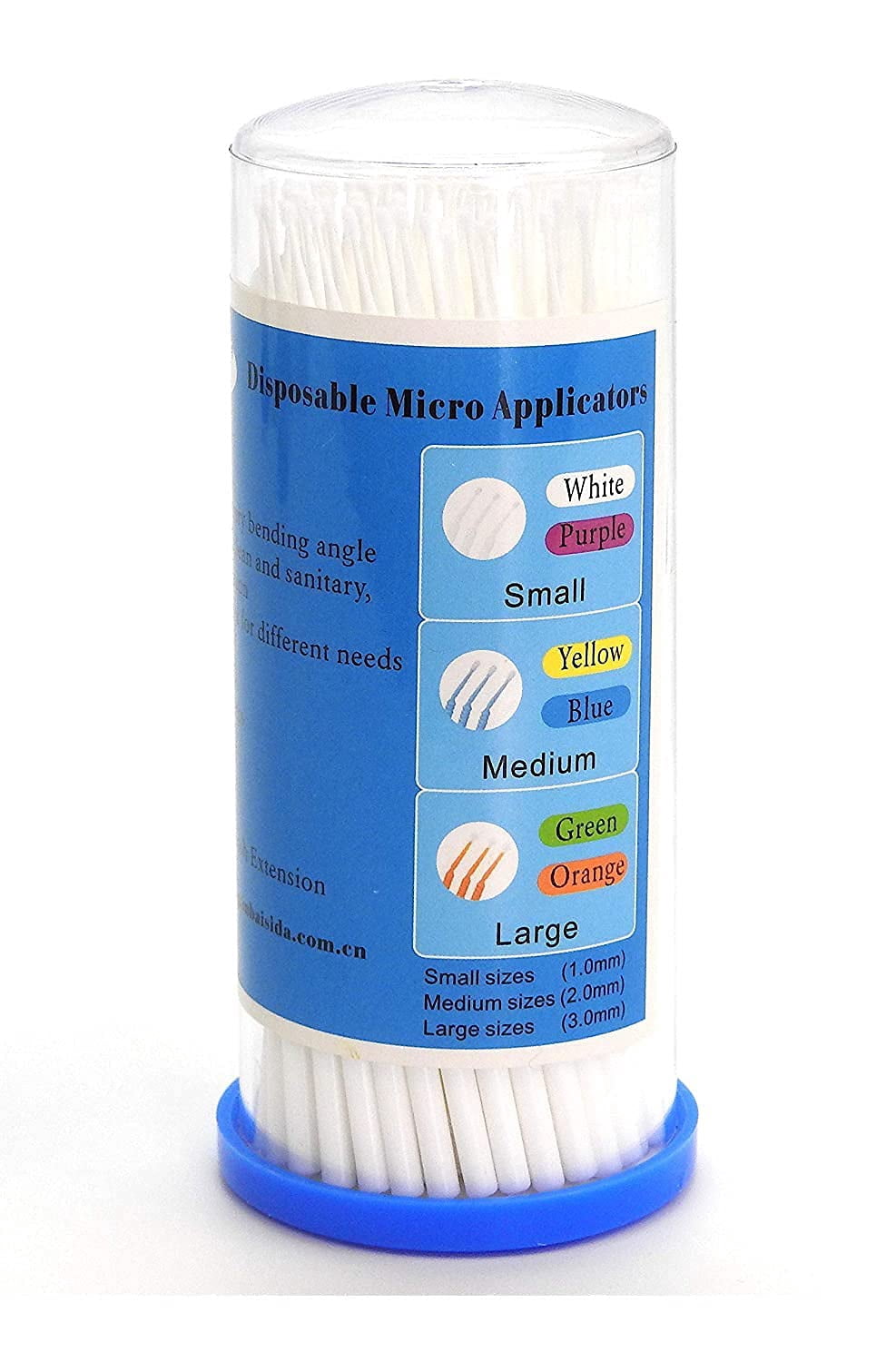 100 Pack Eyelash Extensions Disposable Micro Brushes (White) - Walmart.com