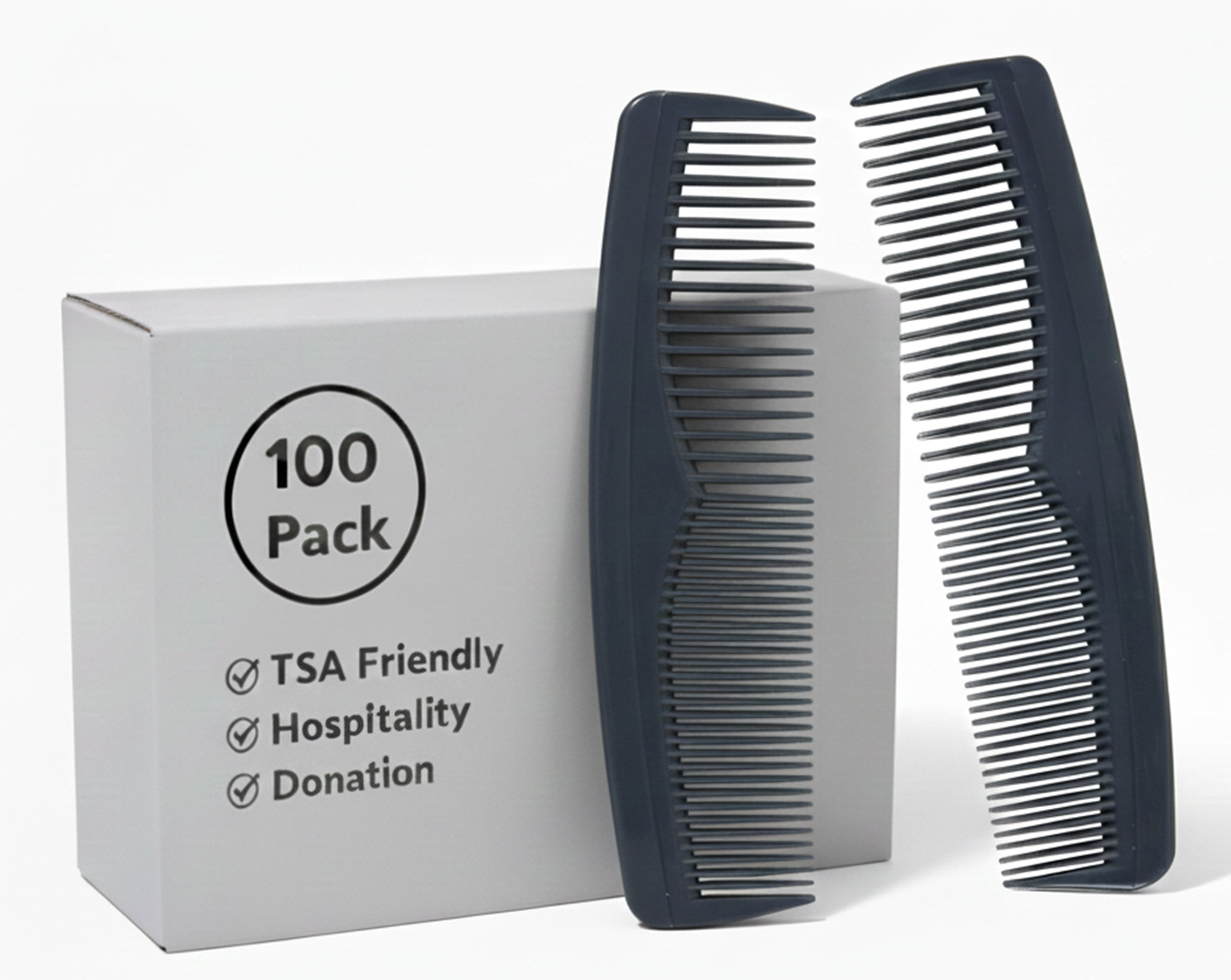 100 Pack Fine Pocket Combs for Hair Grooming, Combing, Travel, Hotel ...