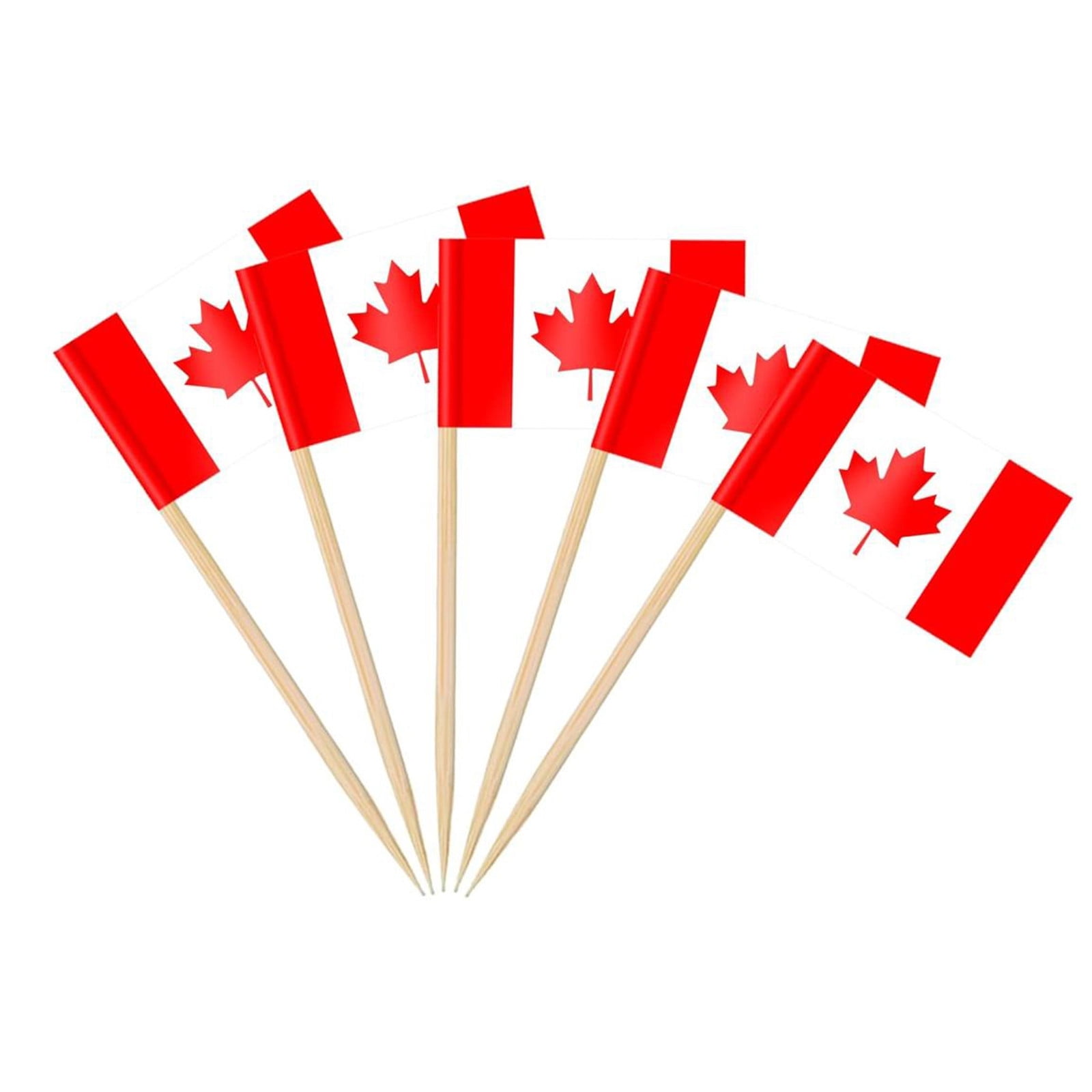 100 Pack Flag Toothpick Flags, Cocktail Picks Mini Stick Cupcake ...