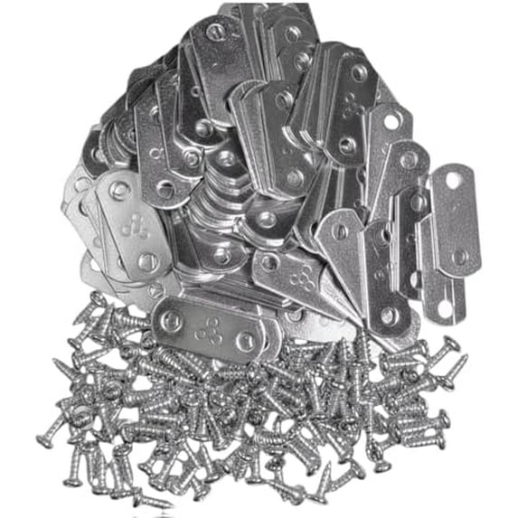 100 Pack Flat (0/0") Canvas Offset with 200 pcs 6 X 3/8" Pan-Head ...