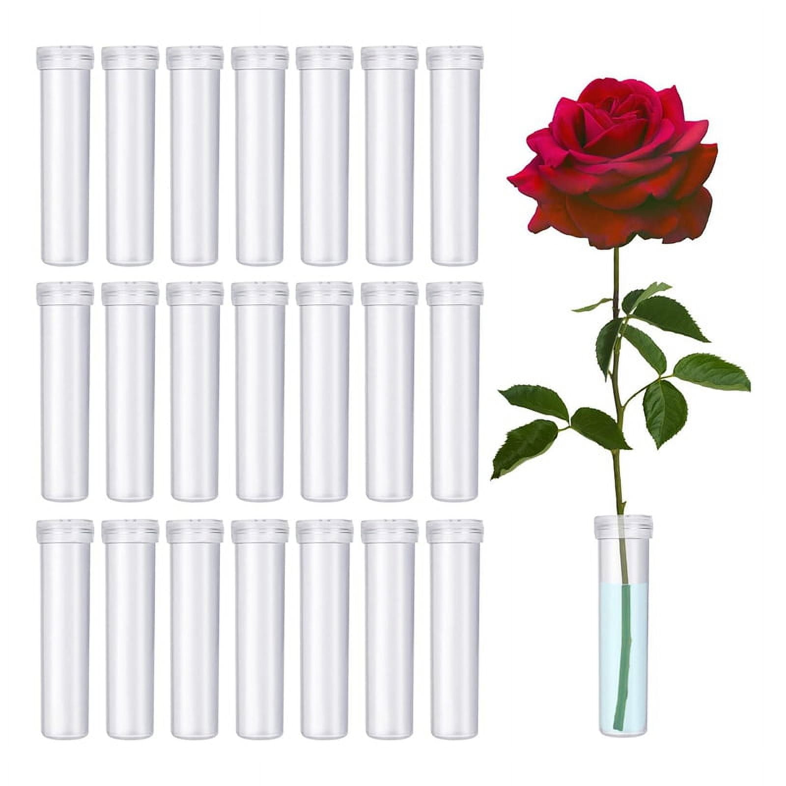 100 Pack Floral Water Tubes, Plastic Water Tubes for Flower for ...