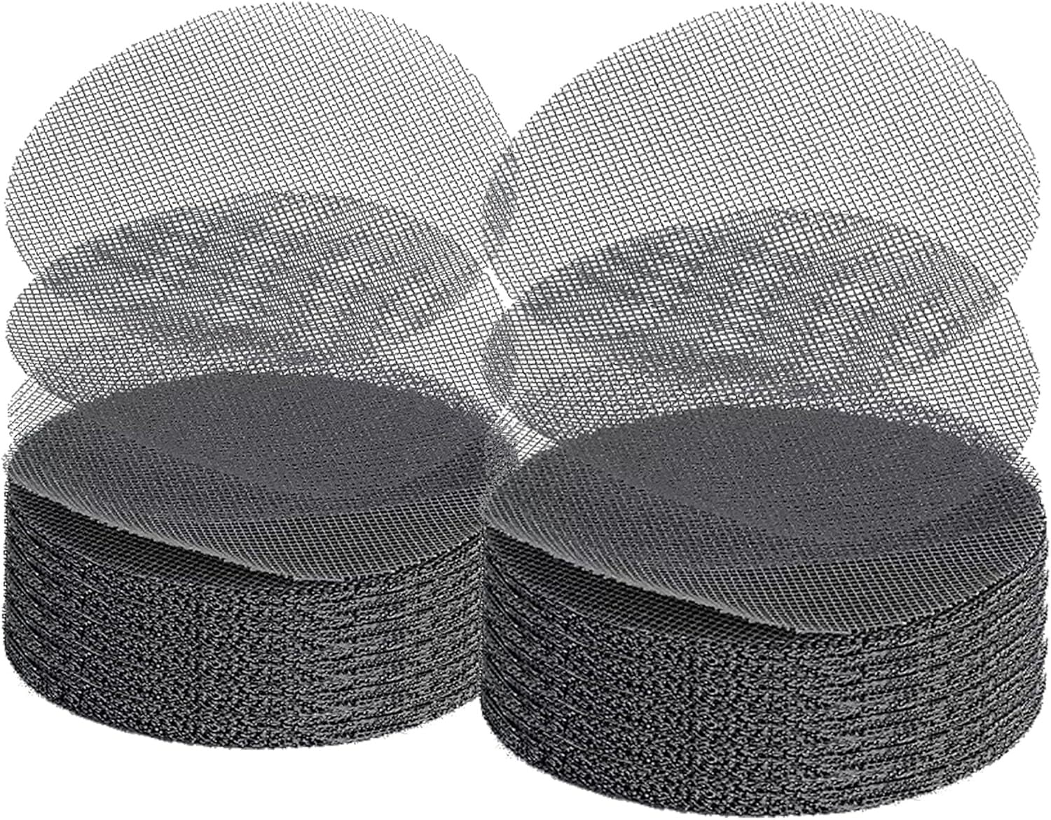 100 Pack Flower Pot Hole Mesh Pad, 2" Rounds Drainage Hole Mesh Pad ...