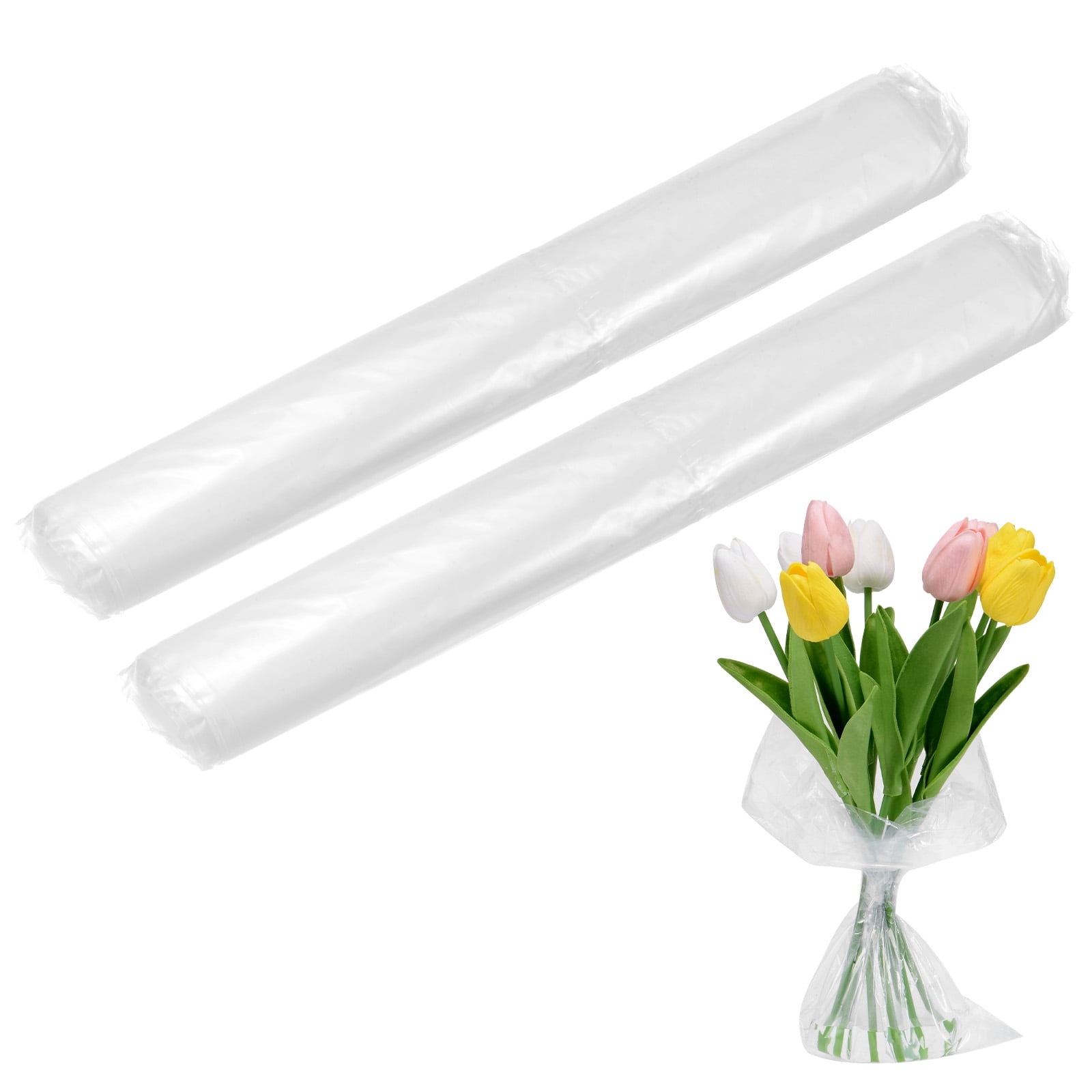 100 Pack Flower Water Retainer Plastic Bag, 30x40cm Florist Water ...