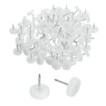 100 Pack Furniture Sliders, 14mm Round Plastic Furniture Guides Nail-on ...