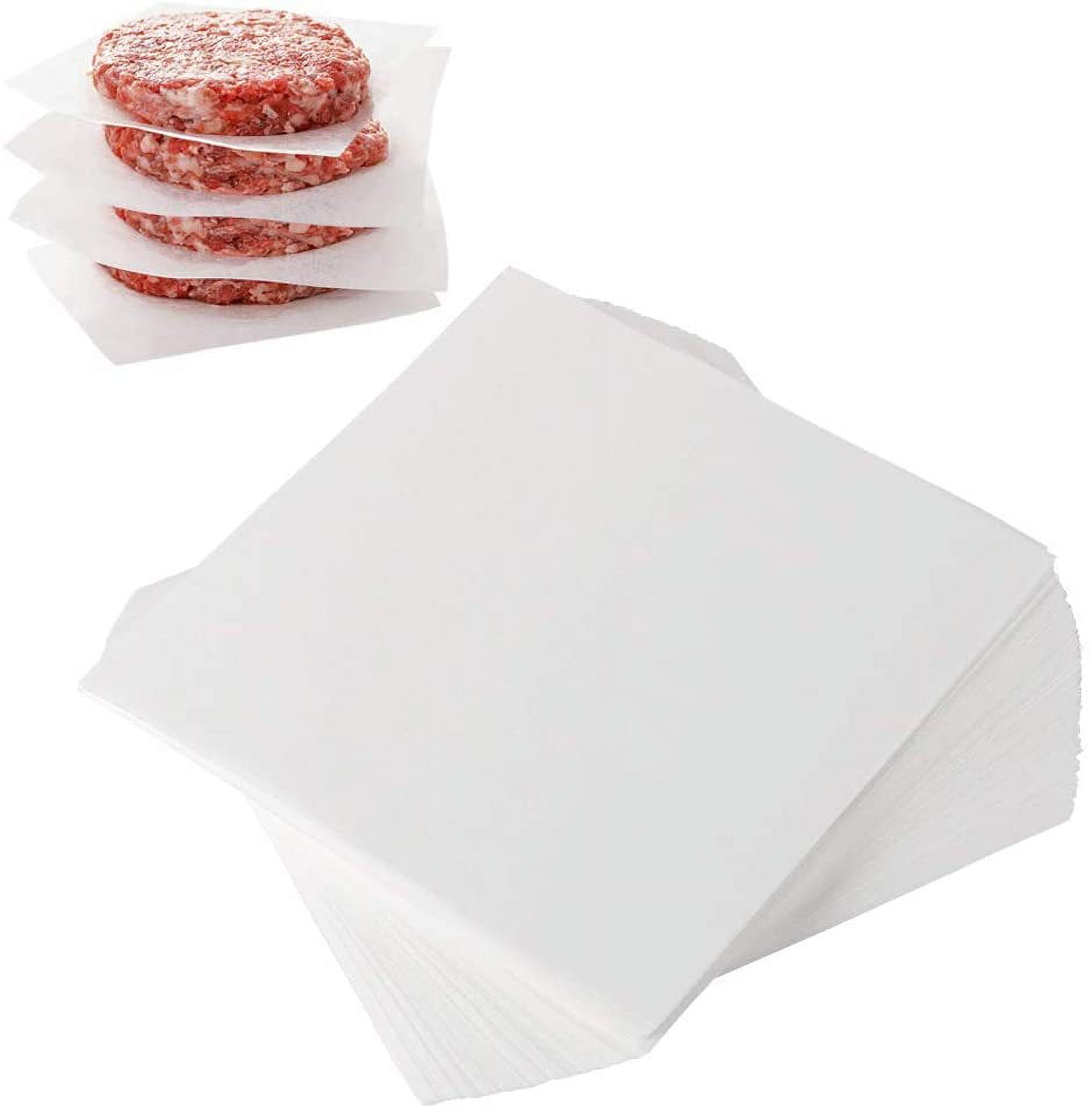 100 Pack Hamburger Patty Paper, 5.9x5.9in Non Stick Parchment Paper ...