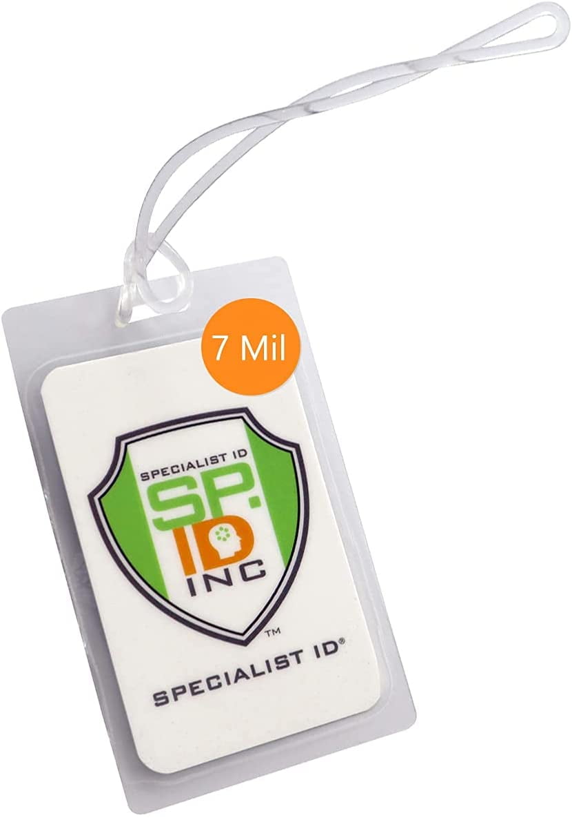 100 Pack - Heavy Duty 7 Mil Laminating Luggage Tag Pouches - Clear 2 ½ ...