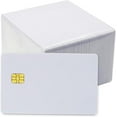 Free Shipping! 100 Pack ISO PVC Card with SLE4442 Chip Blank Smart ...