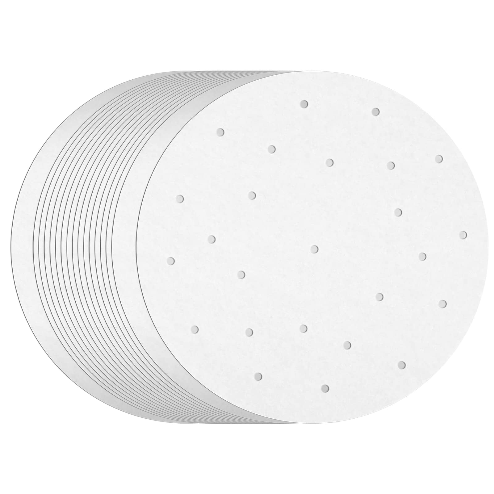 100 Pack Juvale 10 Inch Round Air Fryer Liners with Holes - Perforated ...