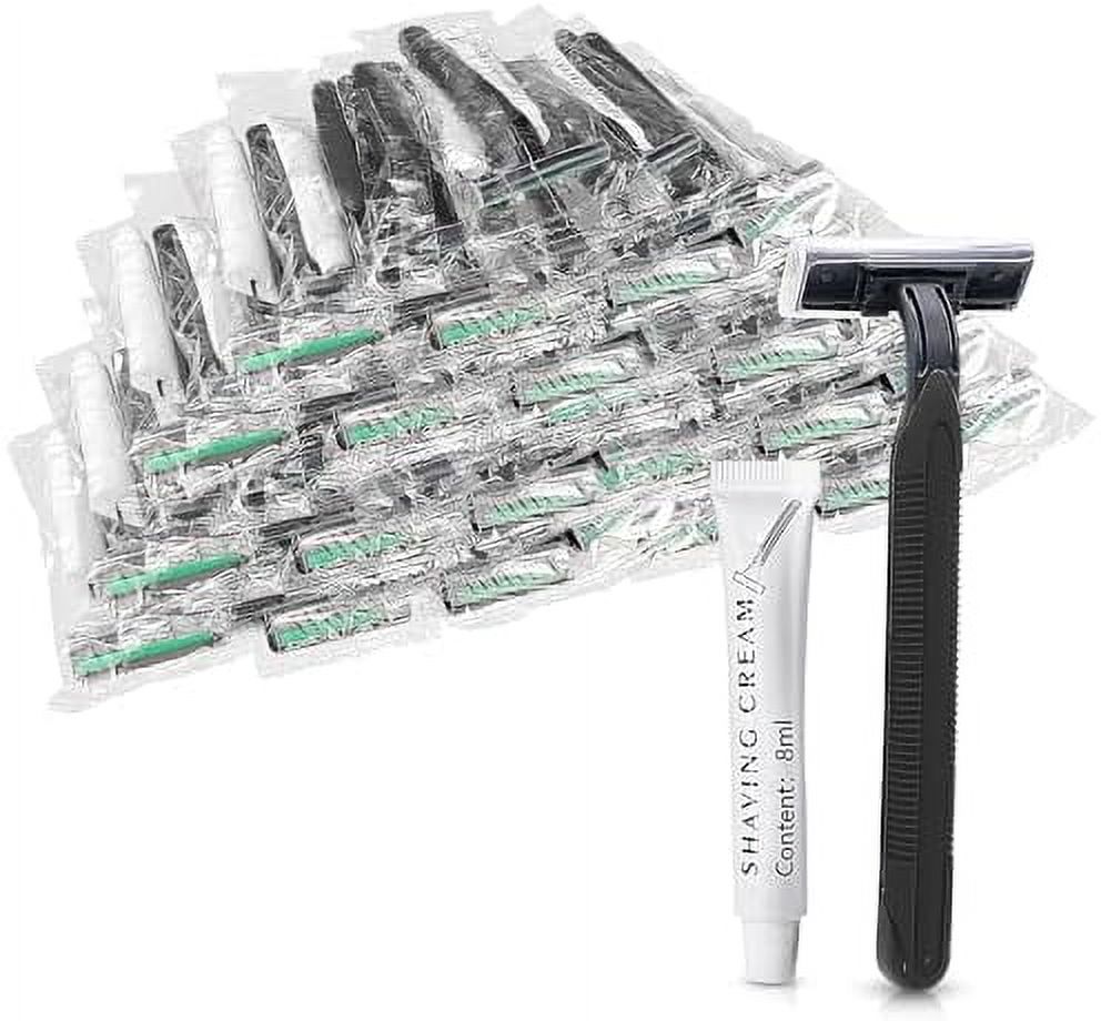 (100 Pack) Kheoxusa Twin Blade Disposable Razor,2 Blade Disposable ...