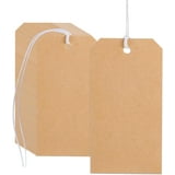 100 Pack Kraft Tags with String Attached,Marking Tags Paper Hanging ...