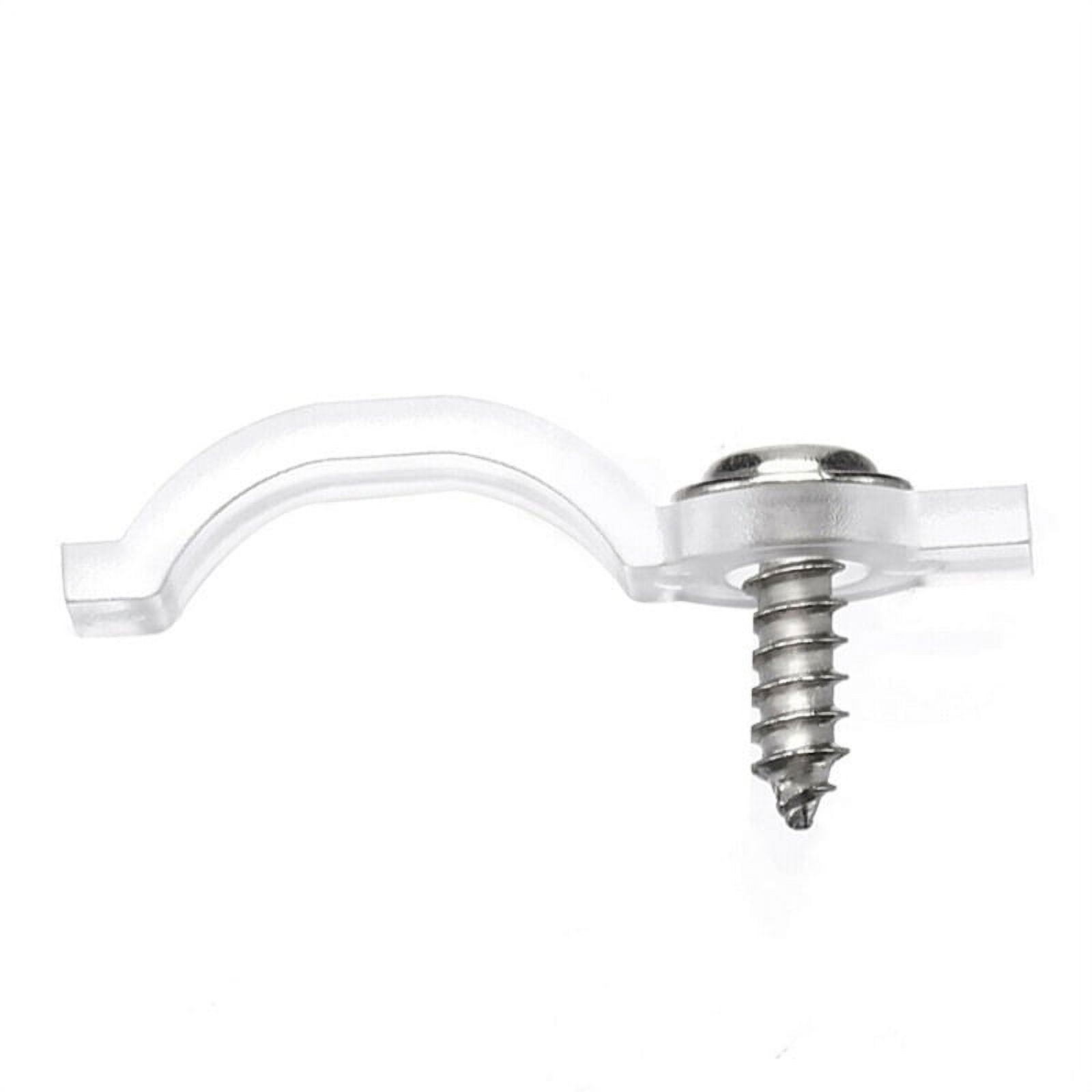 100 Pack Mini LED Strip Light Holder, Transparent One-Side Fixing Clips ...