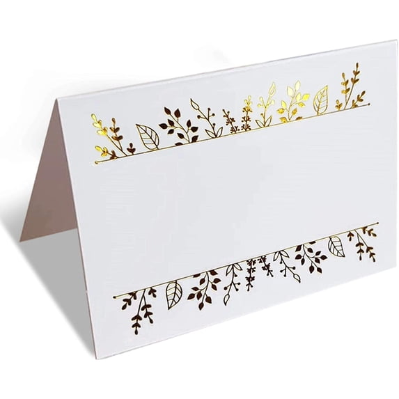 100 Pack Large Name Cards for Table Setting - Tent Place Cards with ...