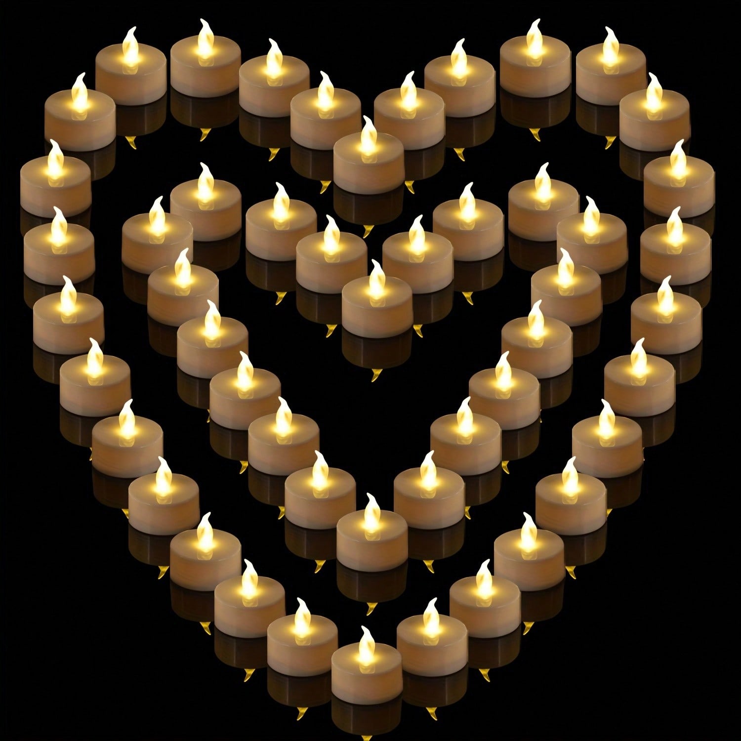 100 Pack Lights Warm Yellow Lighting Included CR2032 Battery Last 200 ...