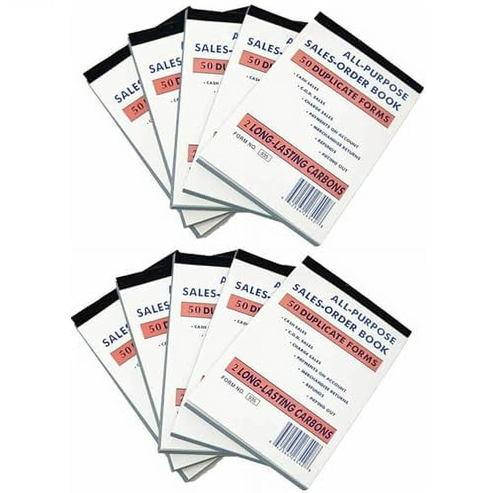 100 Pack Lot Large Sales Book Order Receipt Invoice Book Carbonless ...