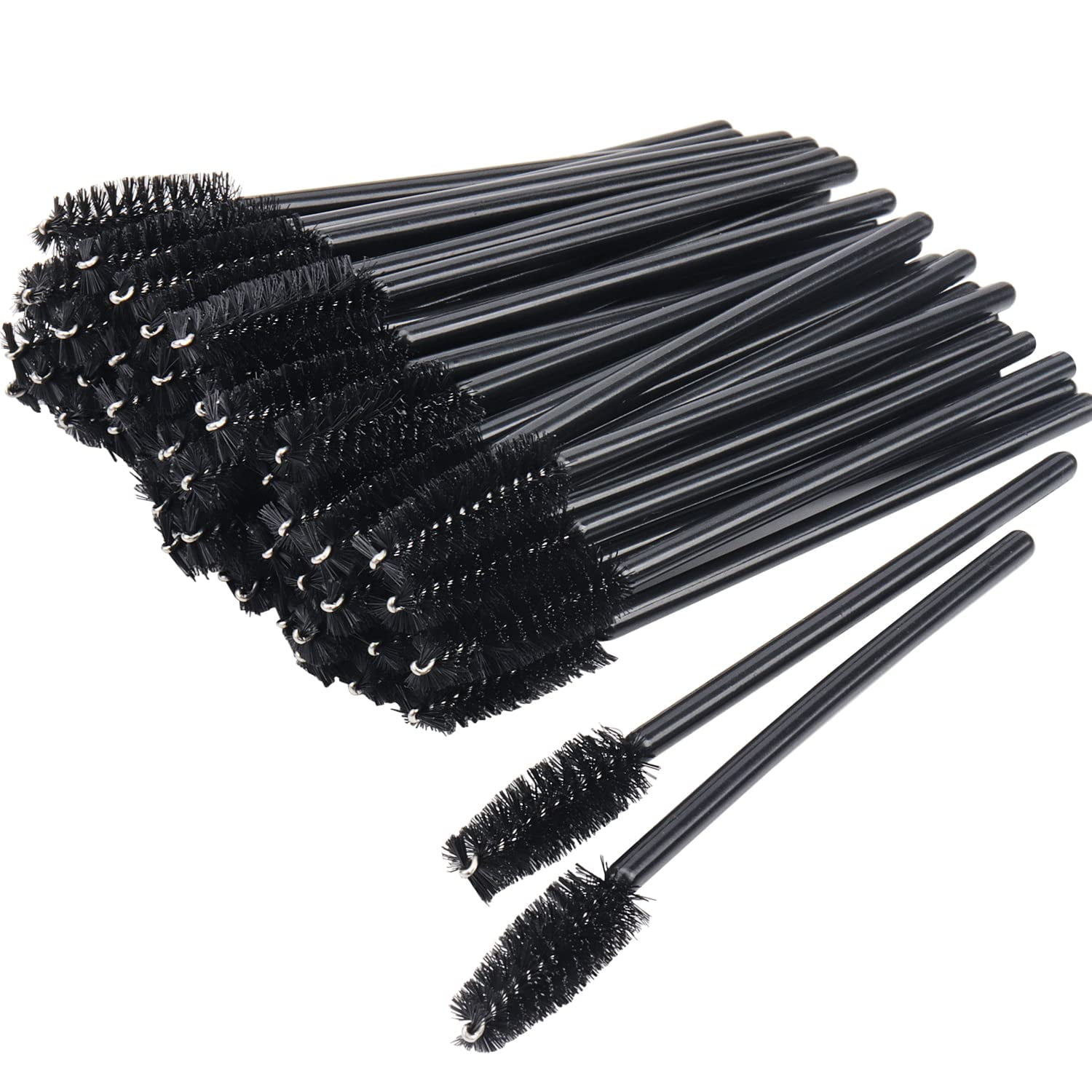 100 Pack Mascara Wand Eyelash Brush Disposable Eye Lash Applicator ...