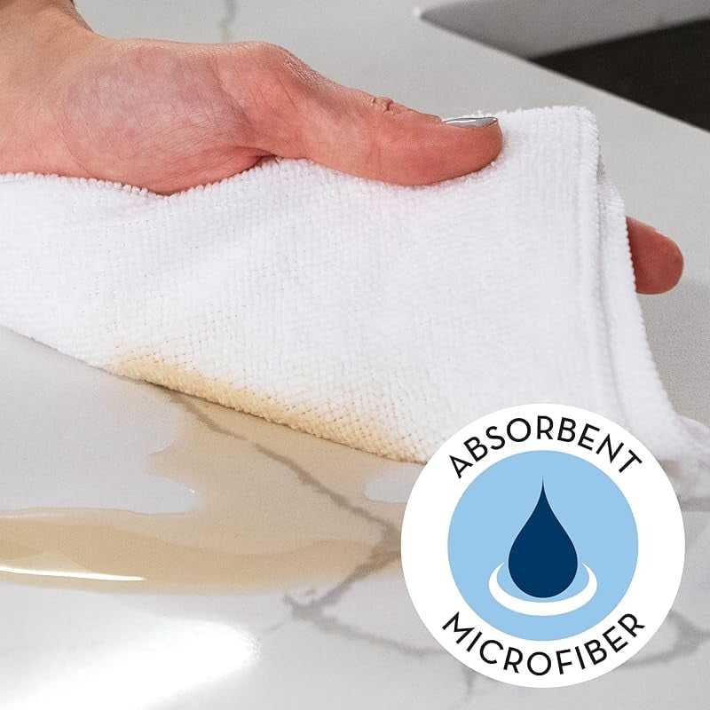 100 Pack Microfiber Cleaning Cloth, Bulk Towels for Home, Reusable ...