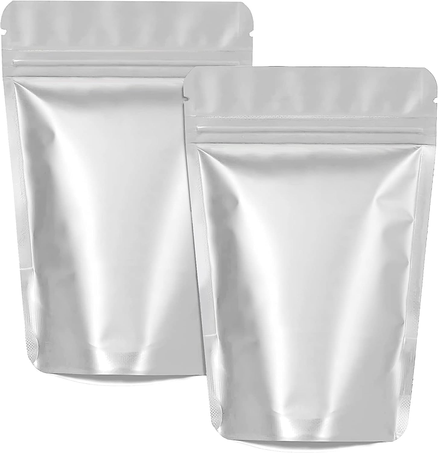 100 Pack Mylar Bags Smell Proof Bags, Foil Ziplock Baggies,Resealable ...