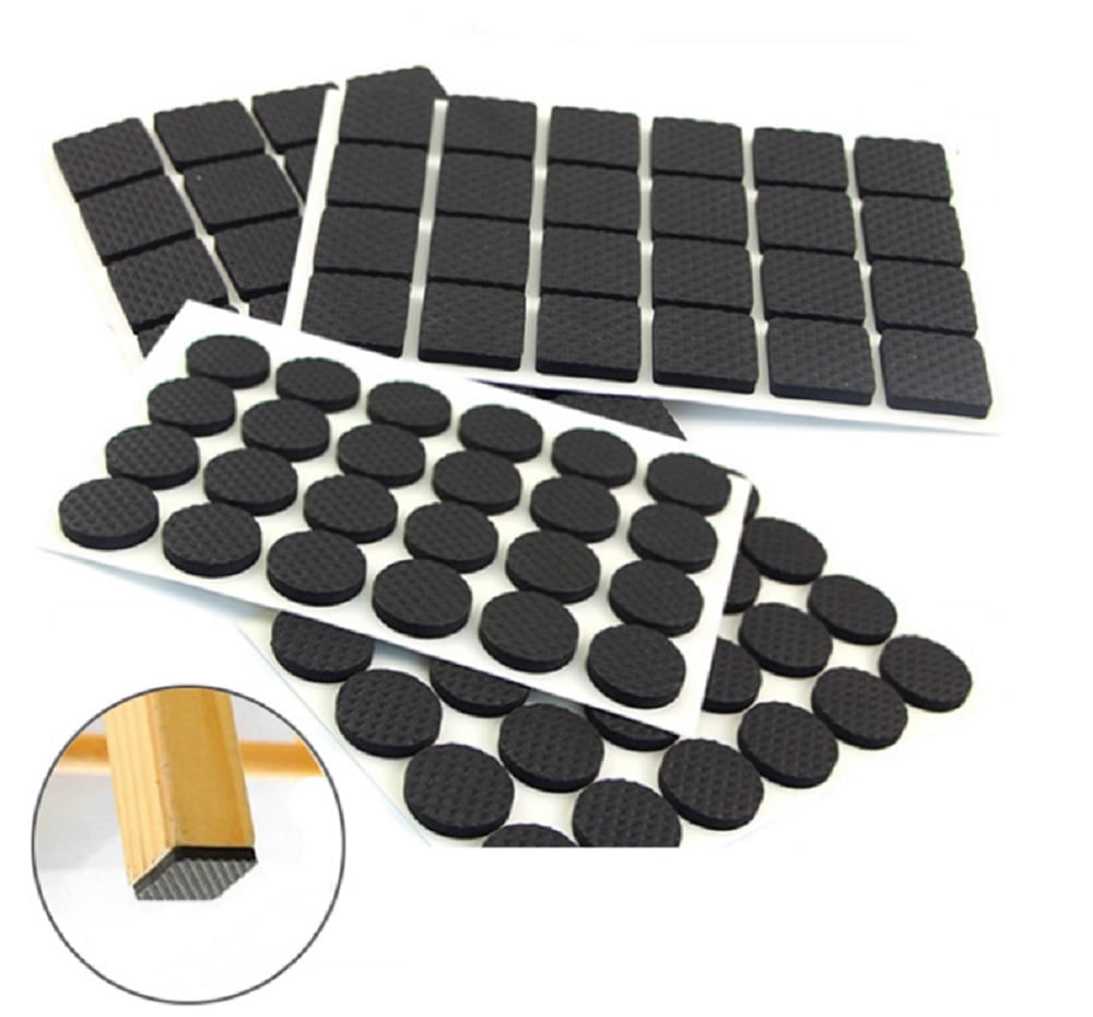 100-Pack Non-Skid Self-Adhesive Rubber Feet Pads – Durable Floor ...