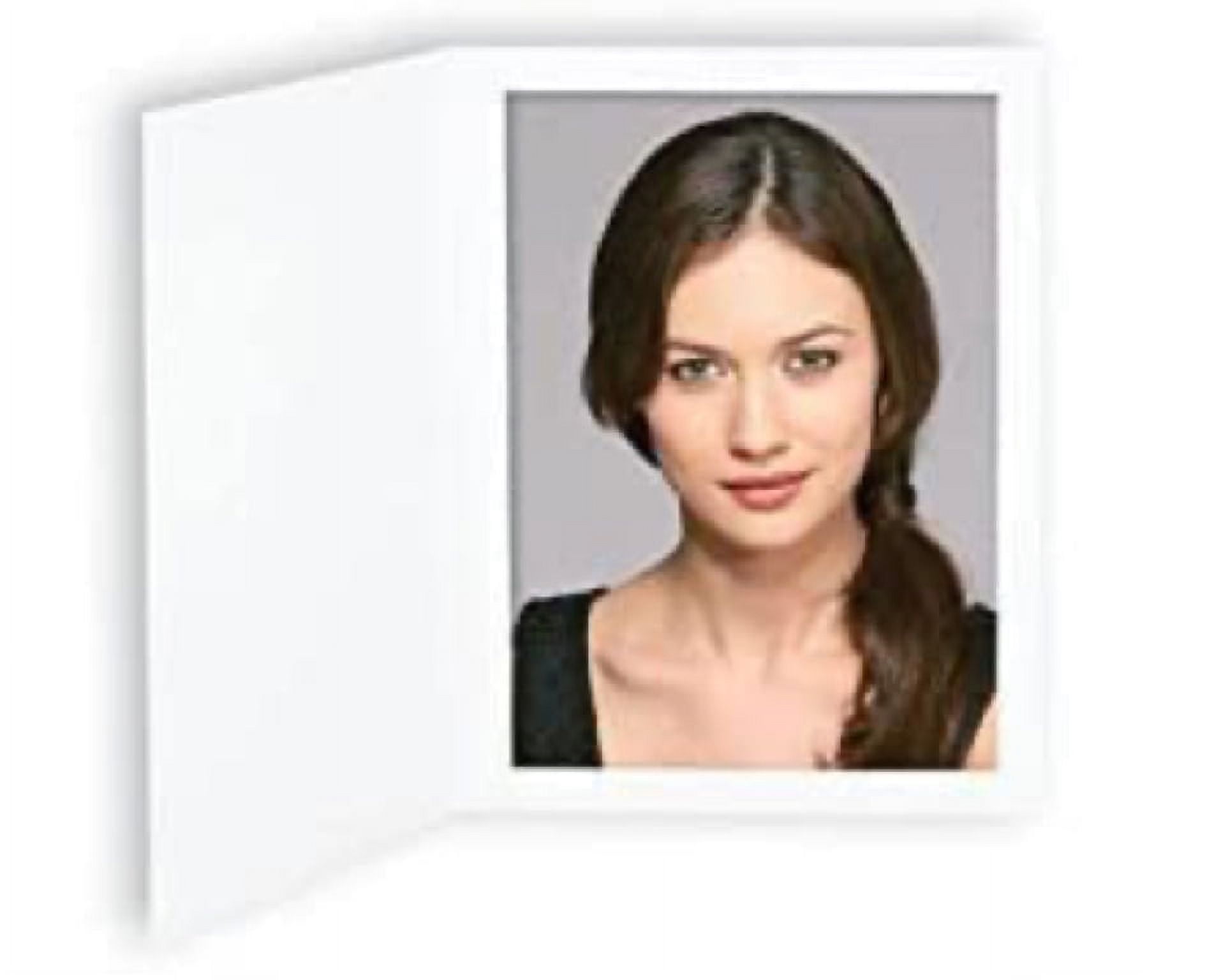 100 Pack Photo Folder Frame White 5x7 Cardboard Photo Folder ...