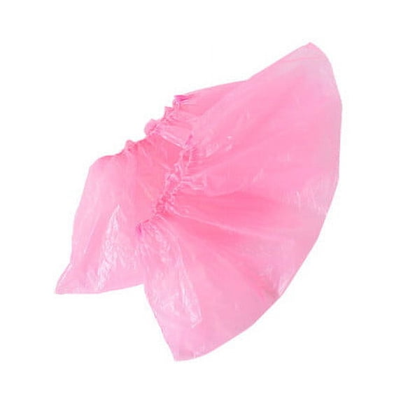 100 Pack Pink Disposable Plastic Shoe Covers Waterproof Dust Proof ...