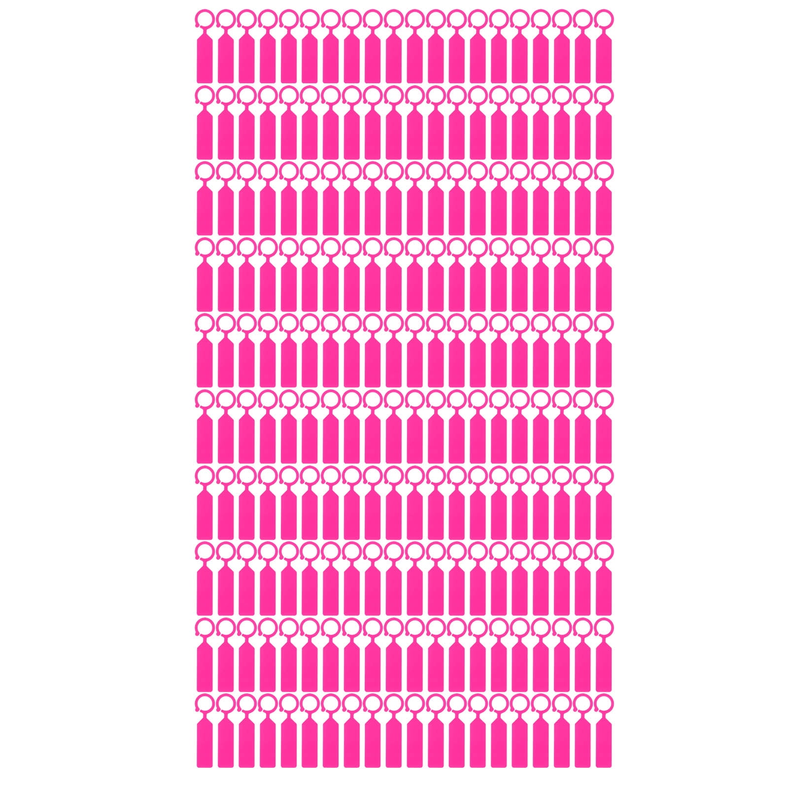 100-Pack Pink Tree Tags, 11x2.4cm Hanging Flower Labels for Plant ...