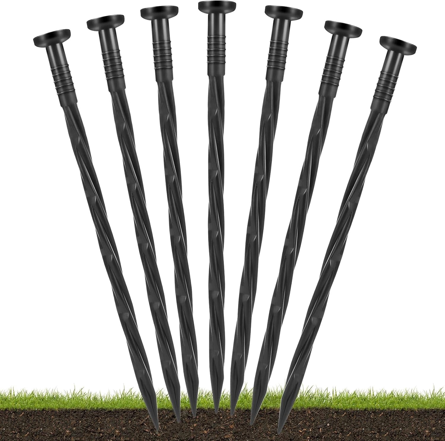 100 Pack Plastic Landscape Anchoring Stakes Plastic Edging Garden ...