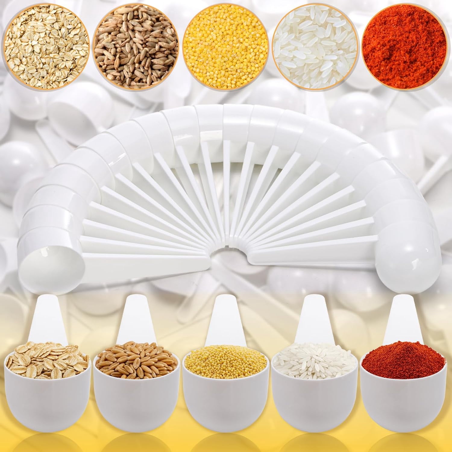 100 Pack Plastic Scoop Tablespoon Individually Wrapped, 20ml / 20cc ...