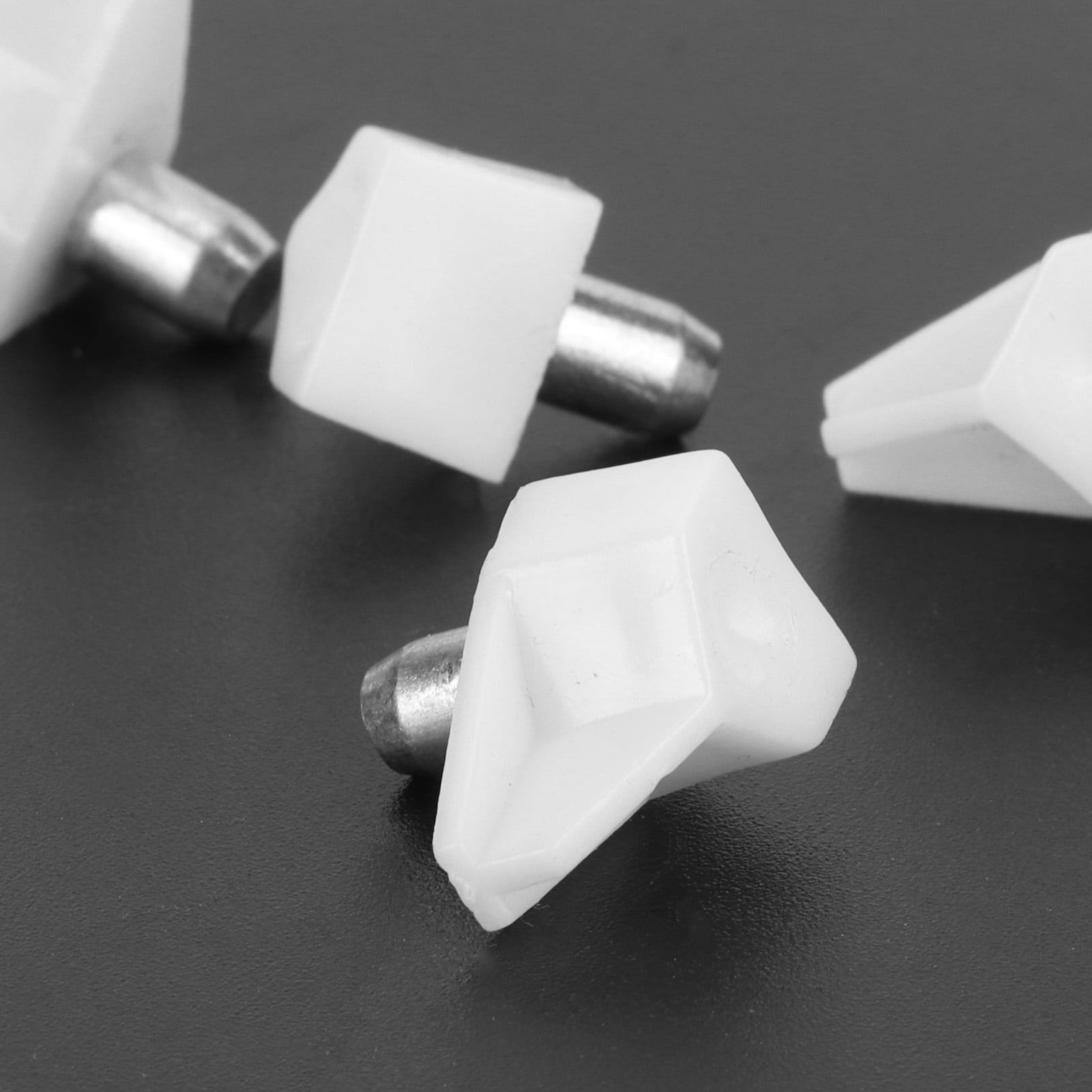 100-Pack Plastic Shelf Supports - Cabinet Clips Holders for Home ...