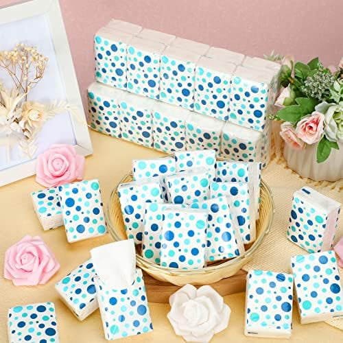100 Pack Pocket Tissues Travel Packs Bulk 1000 Sheet Mini Tissues Bulk ...