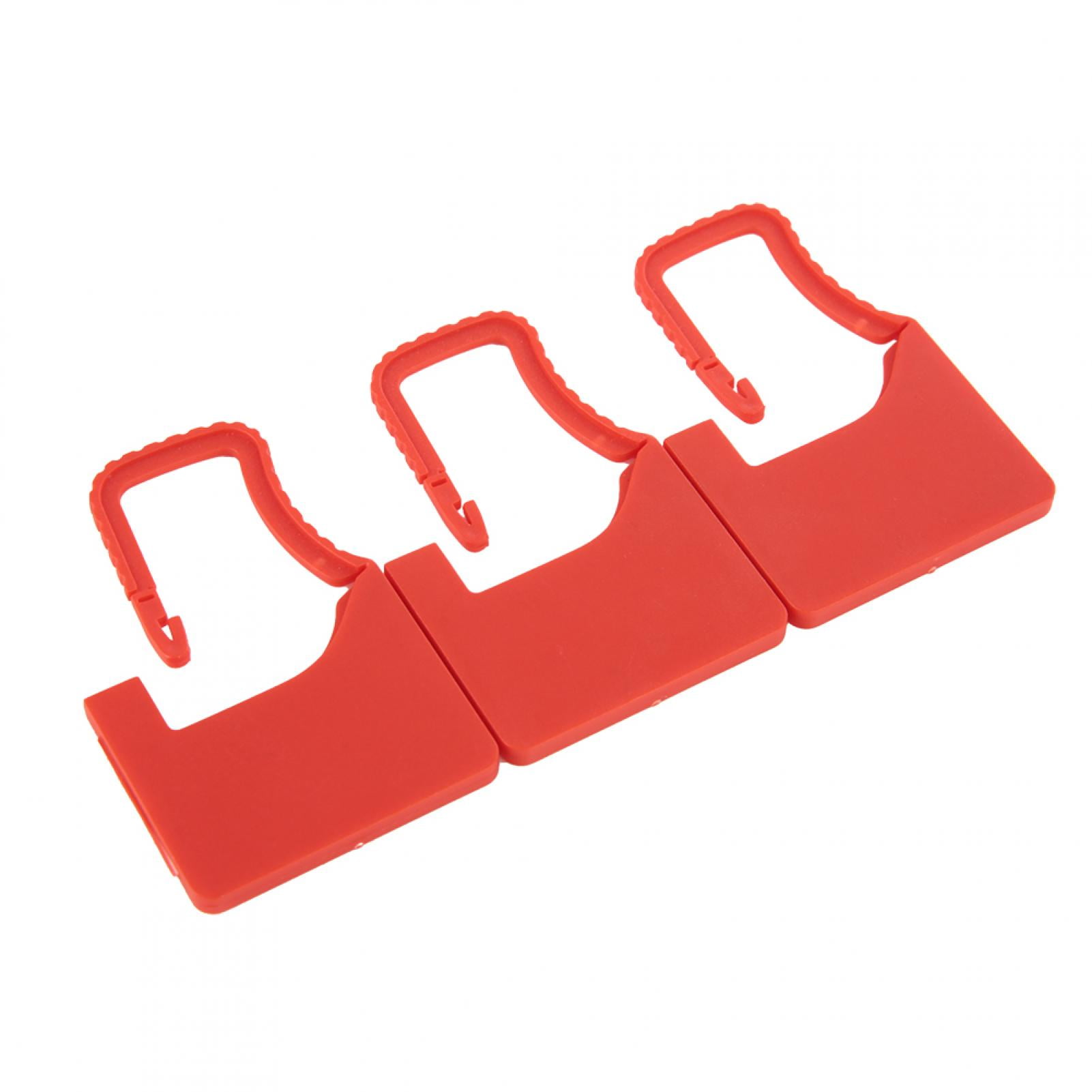 100-Pack Red Plastic Lock Seals, Disposable Self-Locking Tags for ...