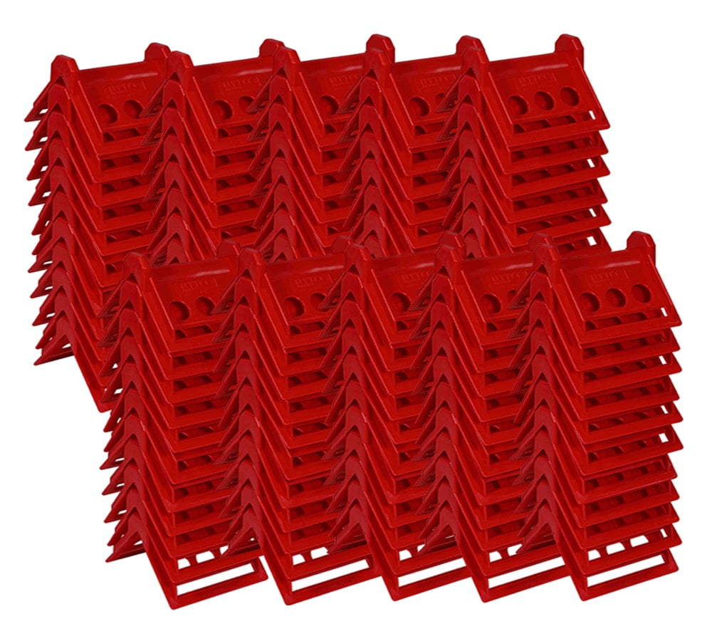 (100 Pack) Red Plastic corner/edge protector, 4" Flatbed Tow Truck ...