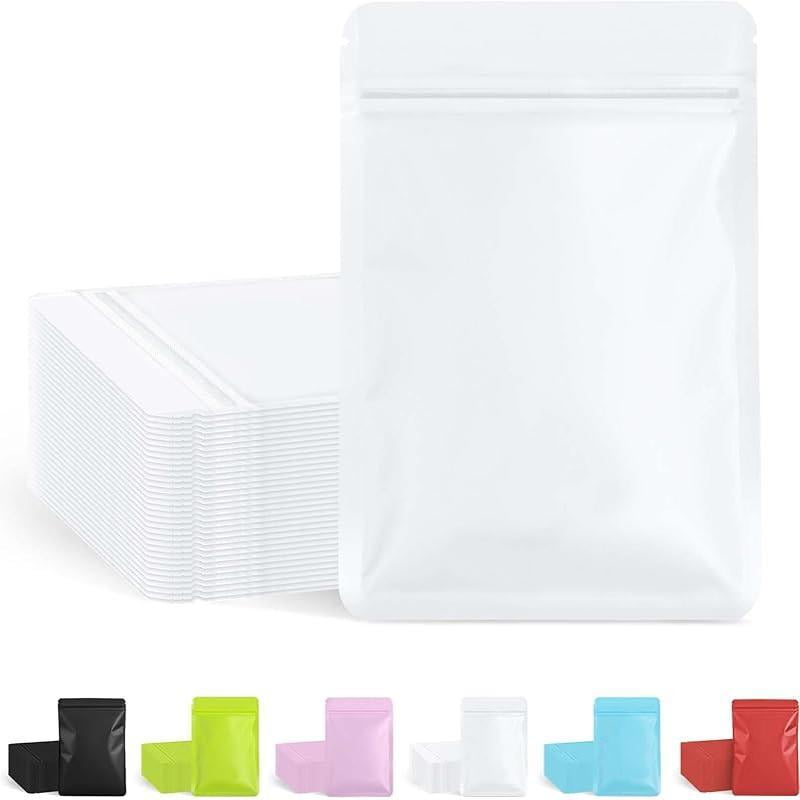 100 Pack Resealable Packaging Bags for Small Business Double-Sided ...