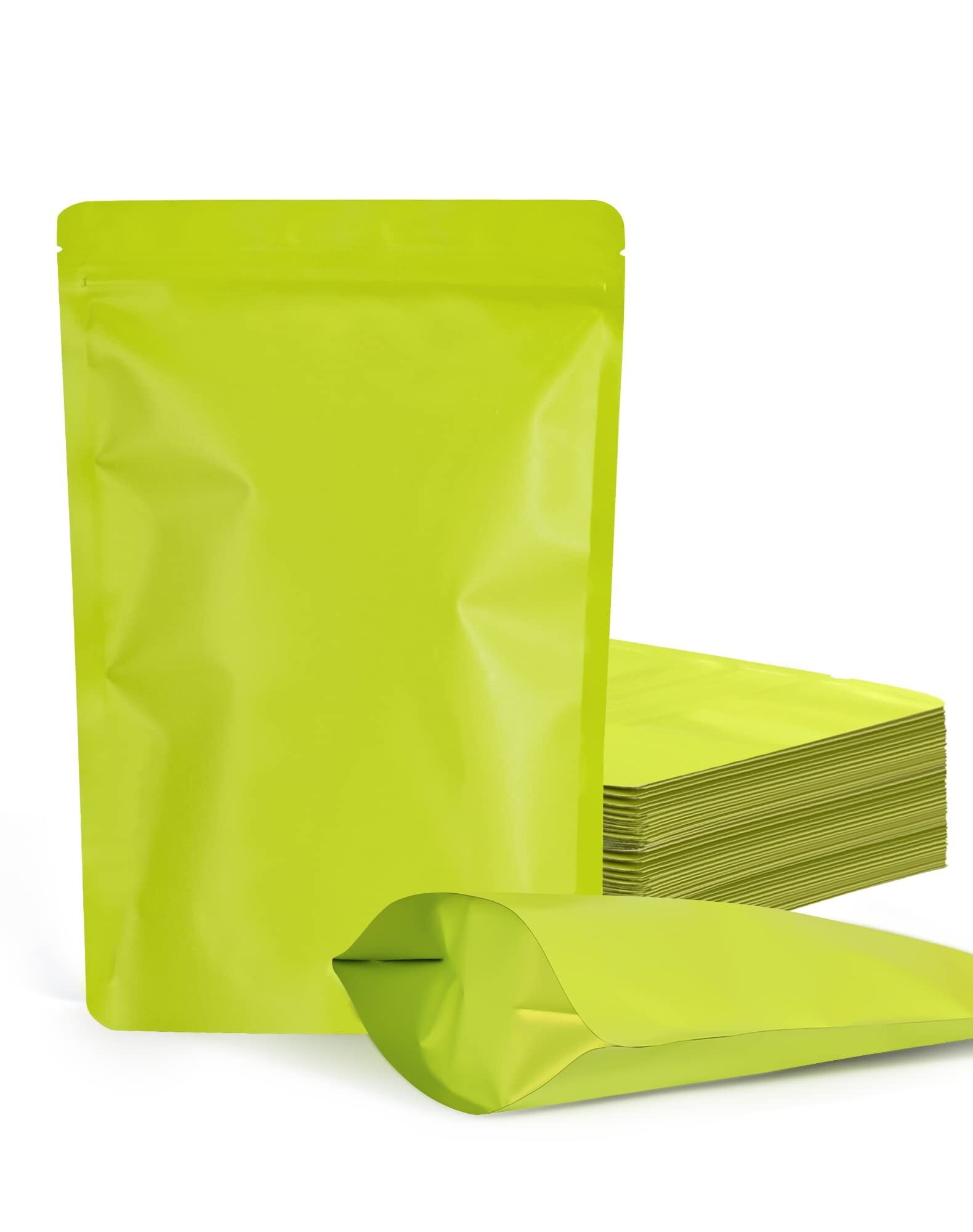 100 Pack Resealable Stand-Up Pouches, 5.5" x 8.6" Odor Resistant ...