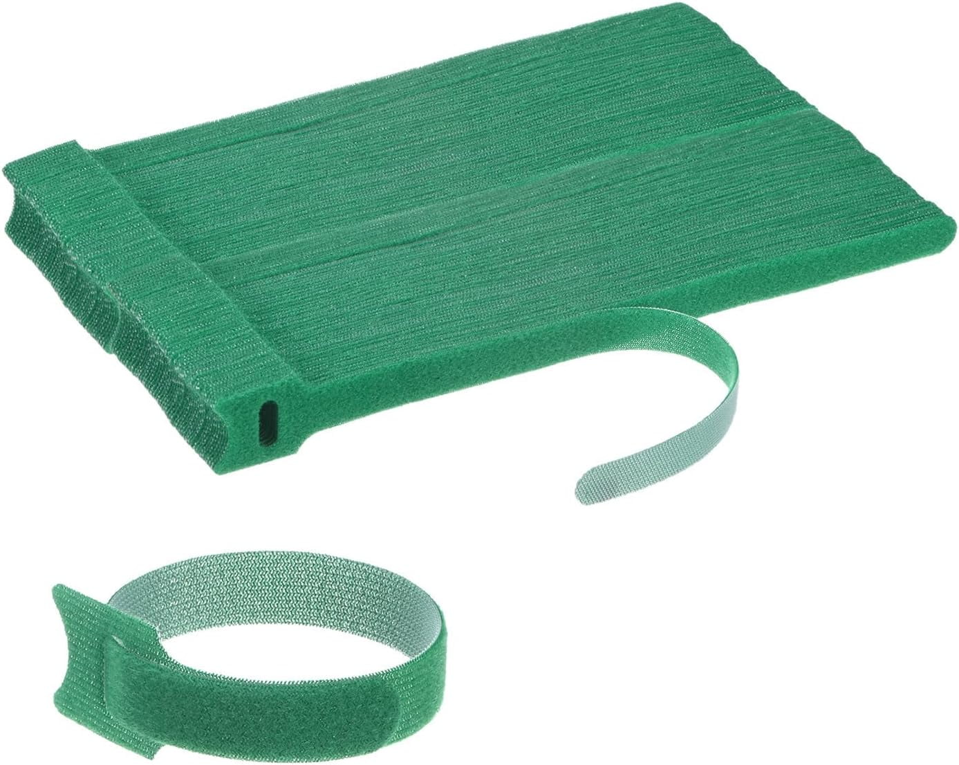 100-Pack Reusable Cable Ties, 8 in Fastening Adjustable Hook and Loop ...