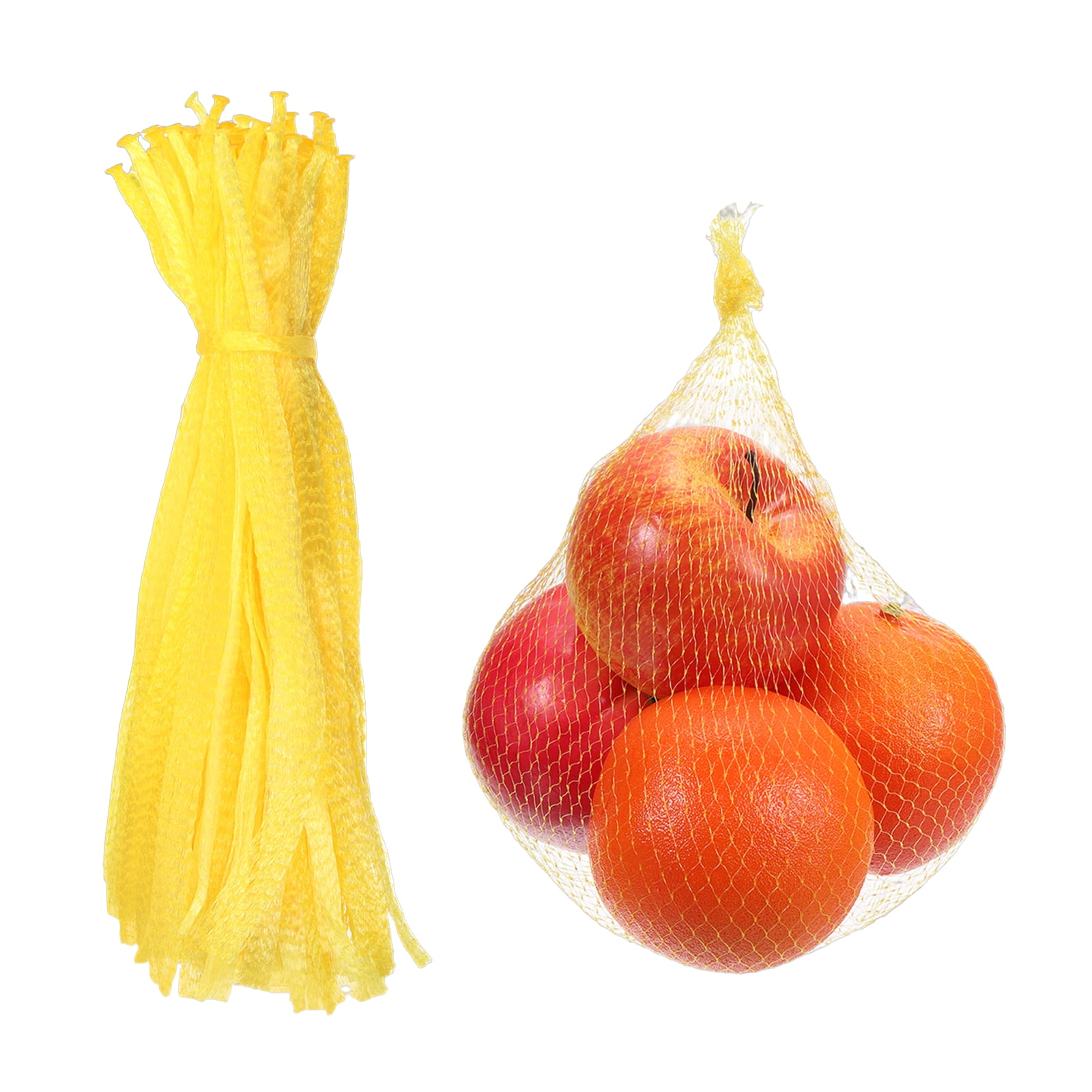 100 Pack Reusable Mesh Produce Bags, 30cm/12 Inch Washable Net Storage ...