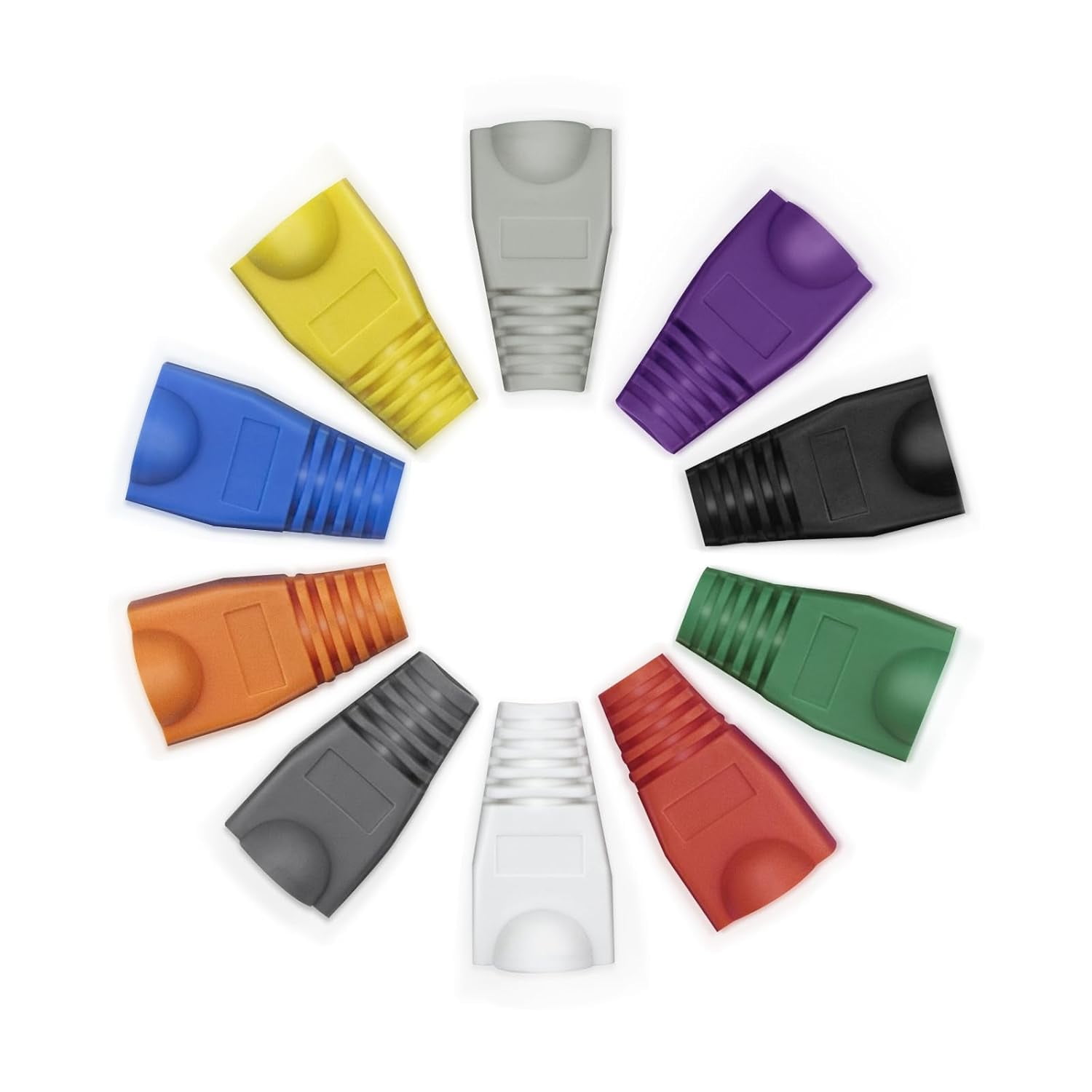 100-Pack Rj45 Strain Relief Boots Ethernet Network Cable Connector Plug ...