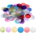 100-Pack Round Shells Pieces, 2 Inch Flat Natural Shell Charm with Hole ...