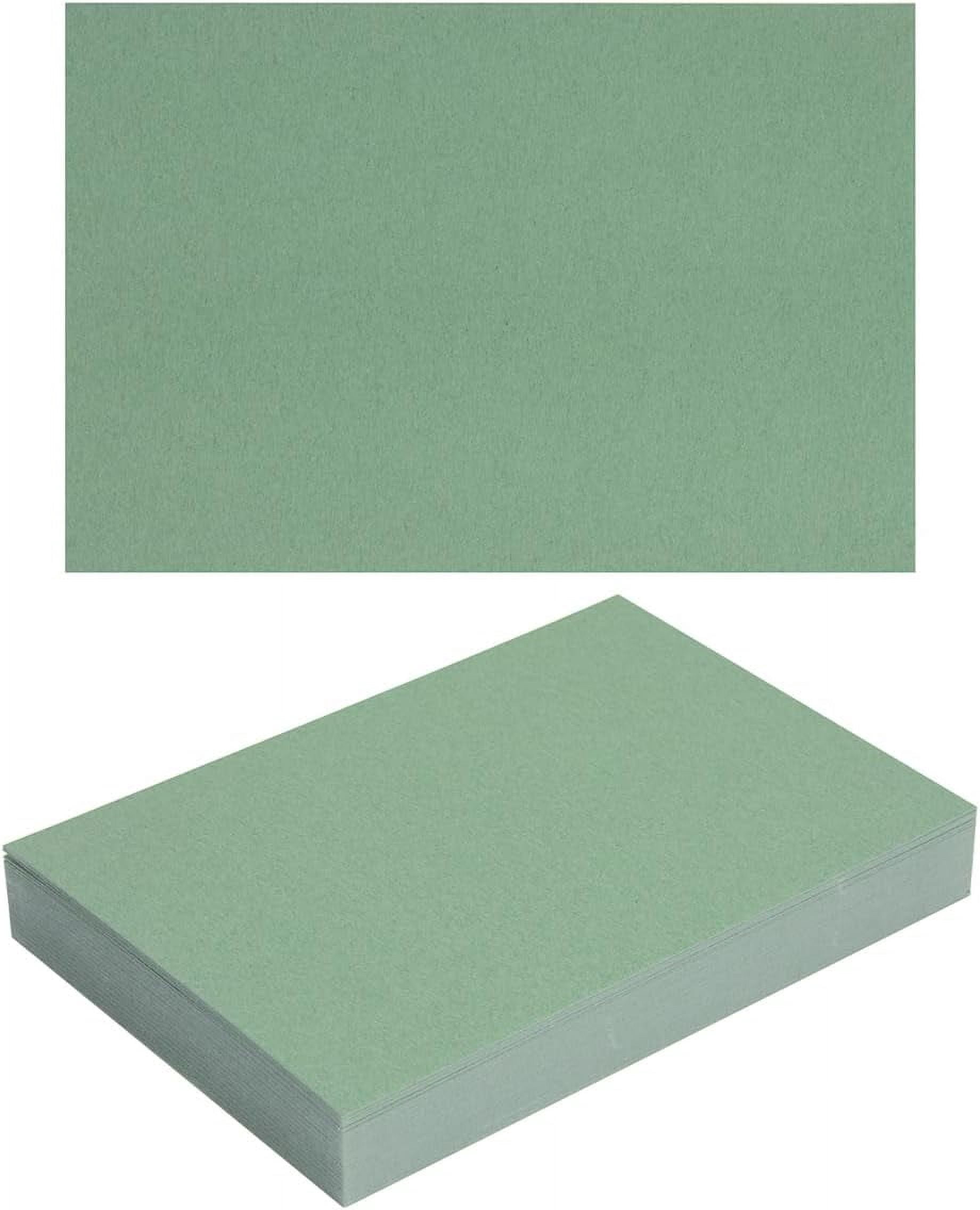 100 Pack Sage-Green Cardstock Blank Heavy Cards Stock 92LB Thick Paper ...