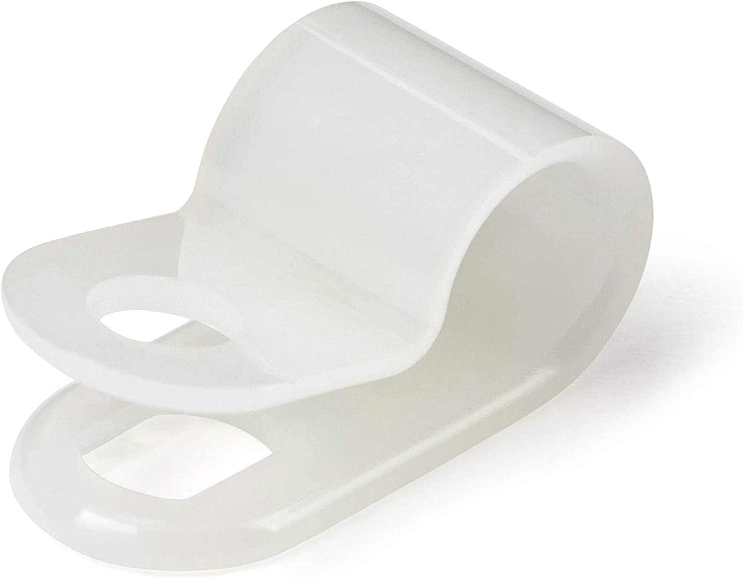 100 Pack Screw Mount Cable Clamps - Medium 6.35mm Bundle Cable Fastener ...