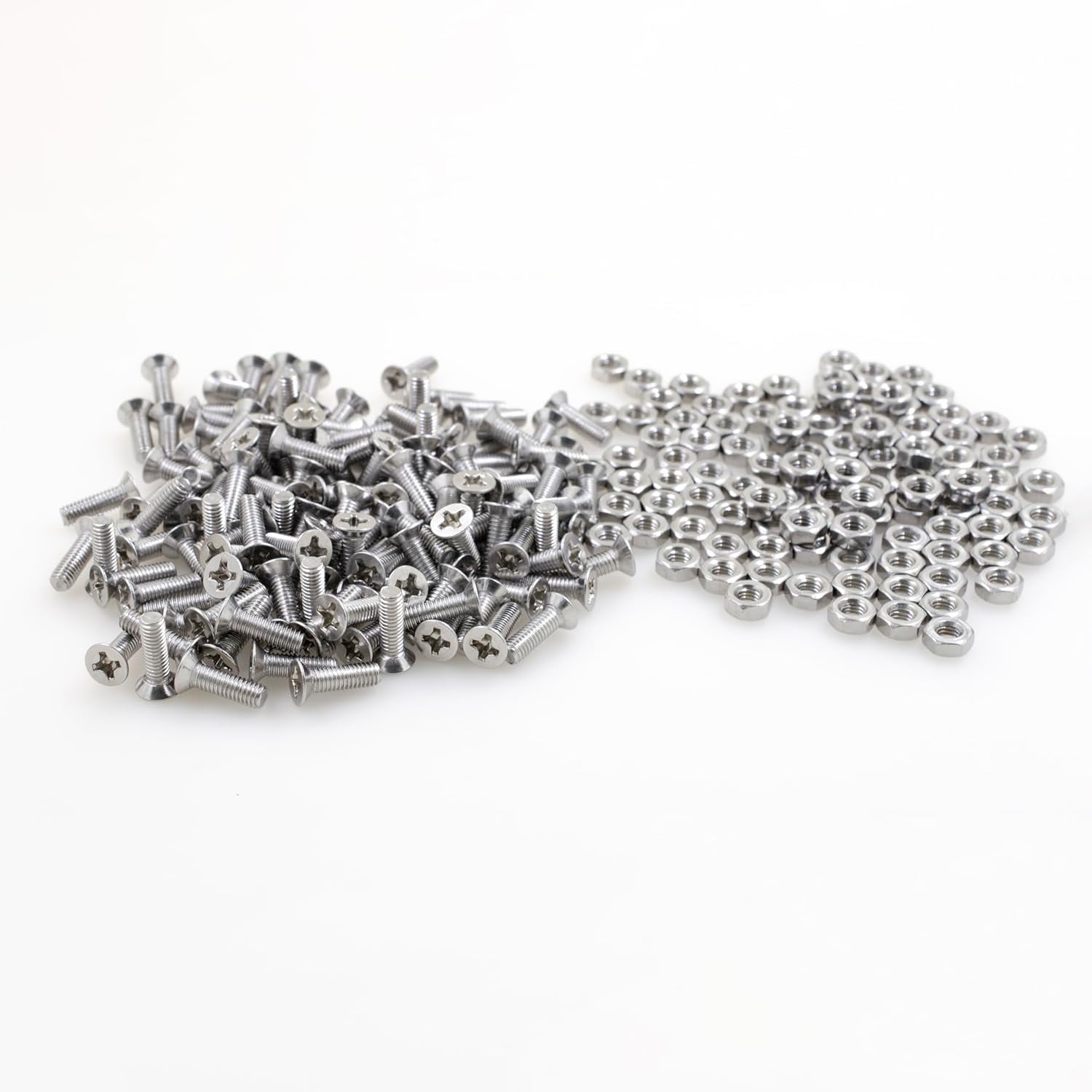 100-Pack Screw and Nut Set for D-Series Panel Mount, 304 Stainless ...