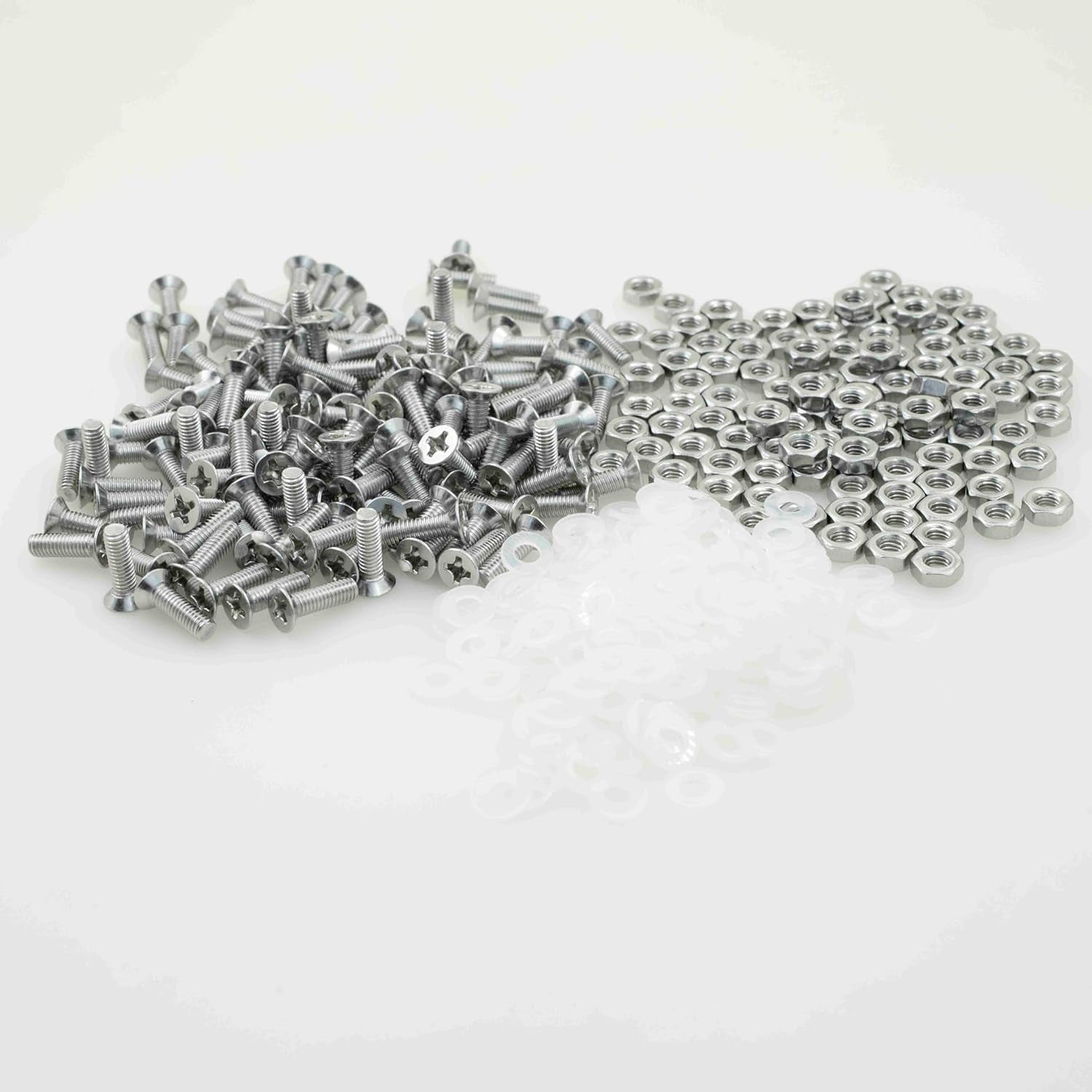 100-Pack Screw and Nut Set for D-Series Panel Mount with Custom Nylon ...