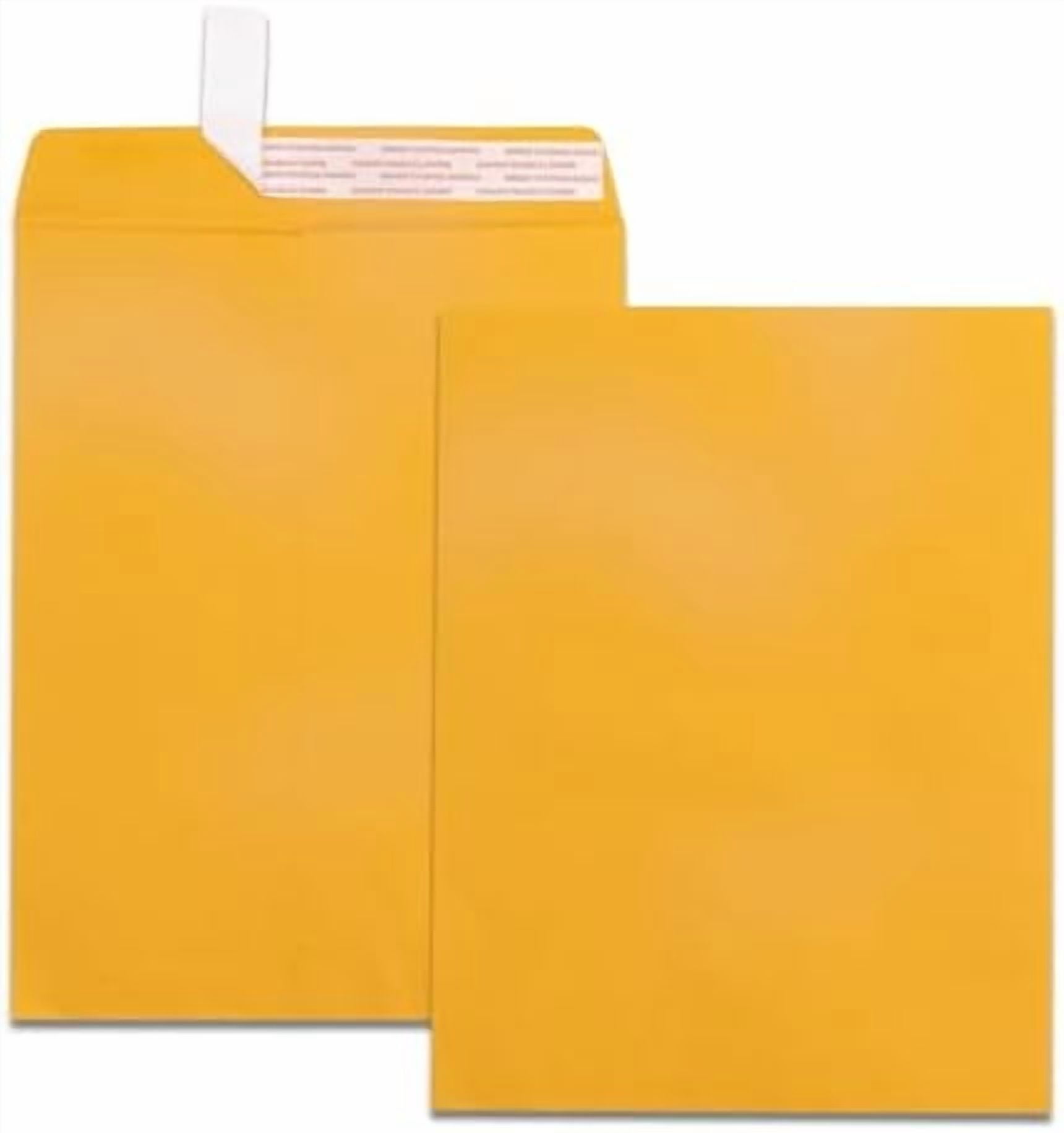100 Pack Self Seal Manilla Envelopes 10x13, Catalog Envelopes Yellow ...